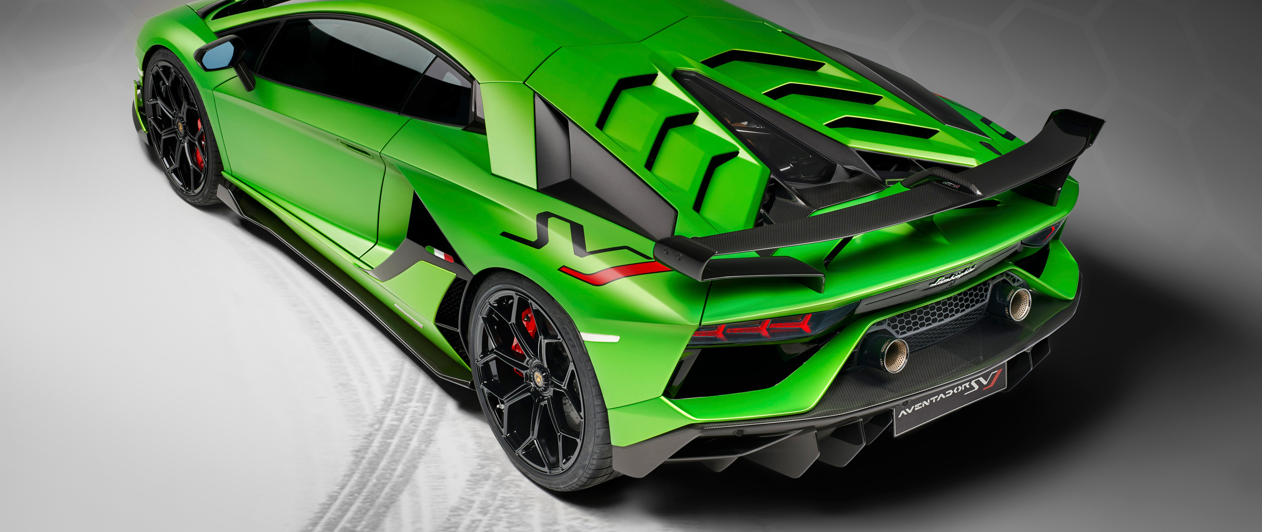 2560x1080 2018 Lamborghini Aventador SVJ Rear Upper View Wallpaper ...