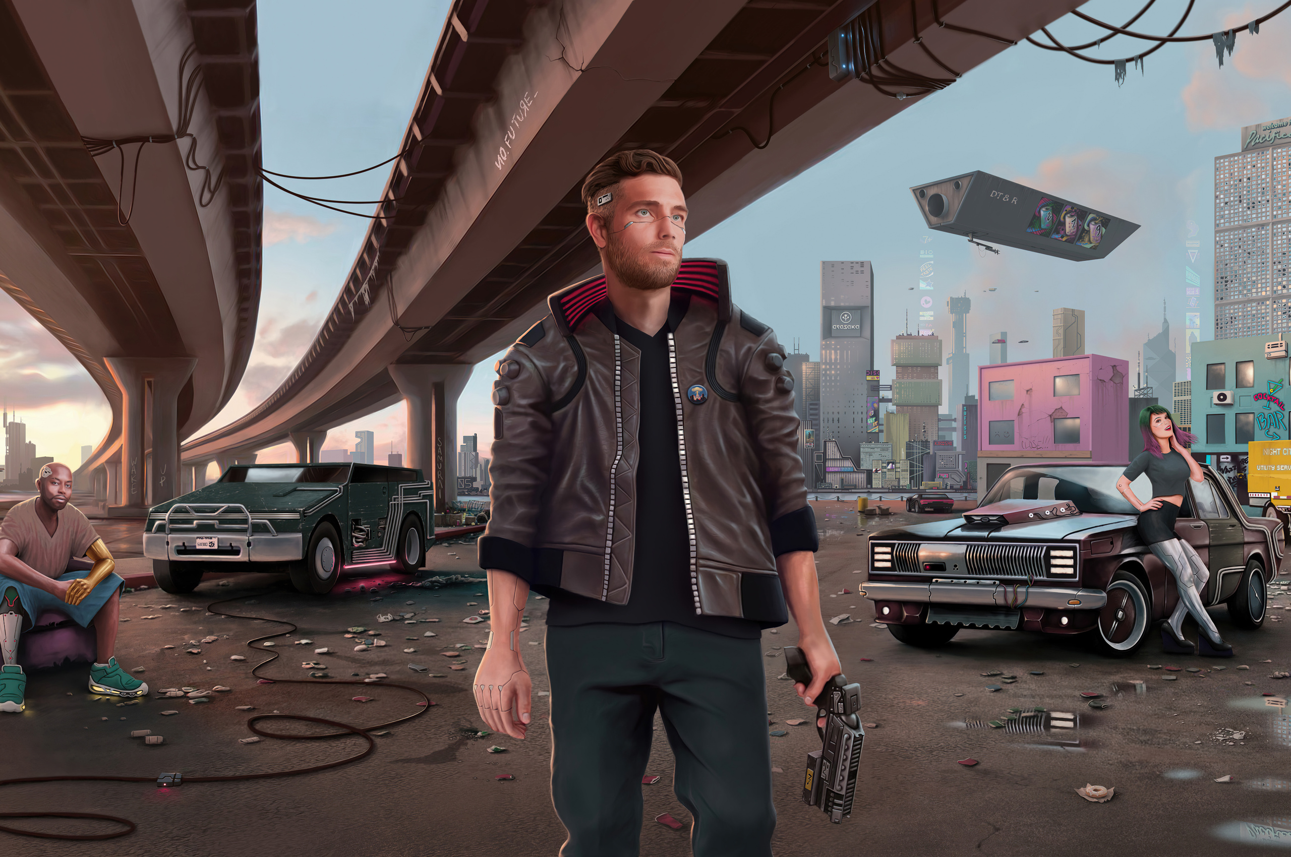 2560x1700 2021 Cyberpunk 2077 Illustration Chromebook Pixel ,HD 4k ...