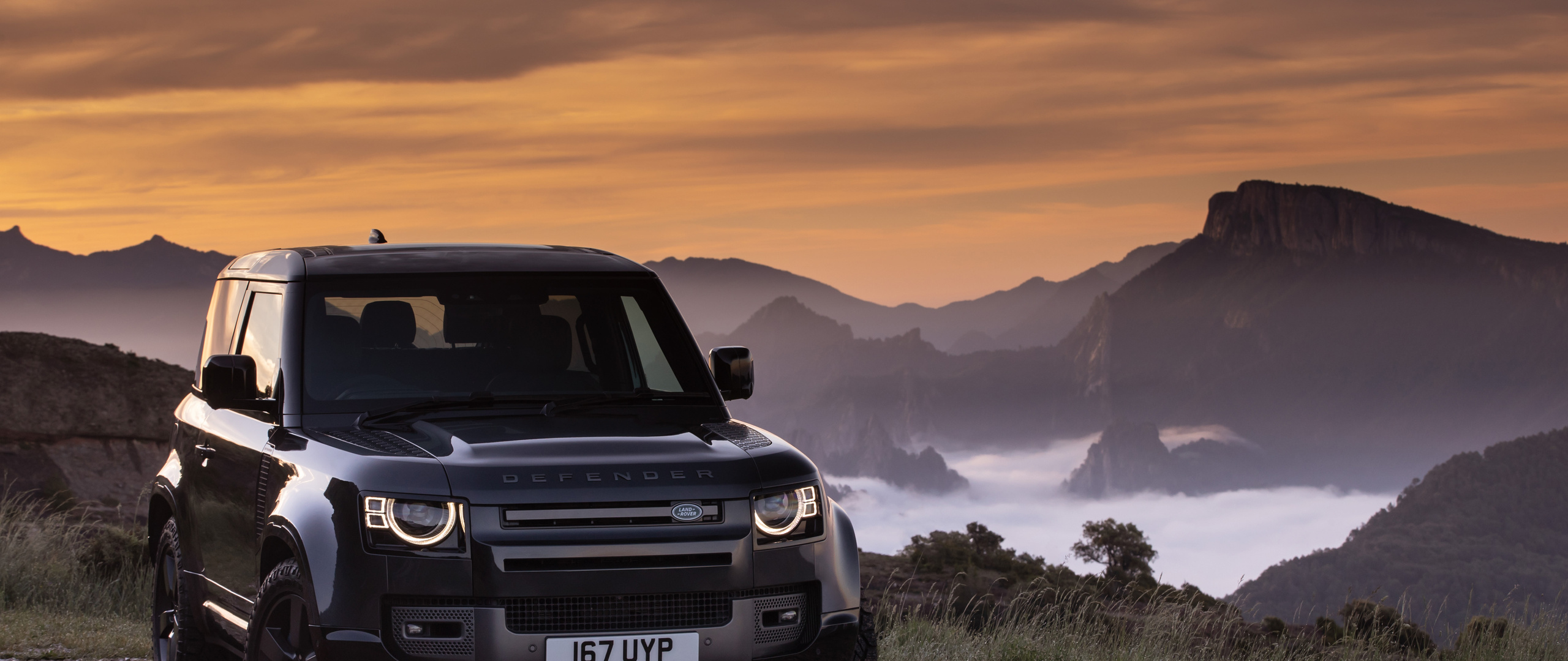 2560x1080 2021 Land Rover Defender 90 V8 Carpathian Edition Wallpaper ...