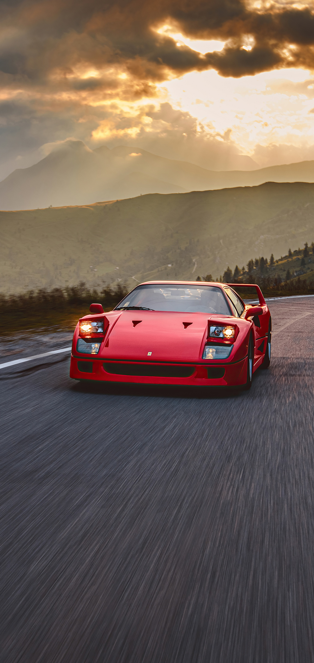 1080x2280 2022 Ferrari F40 5k One Plus 6,Huawei p20,Honor view 10,Vivo ...