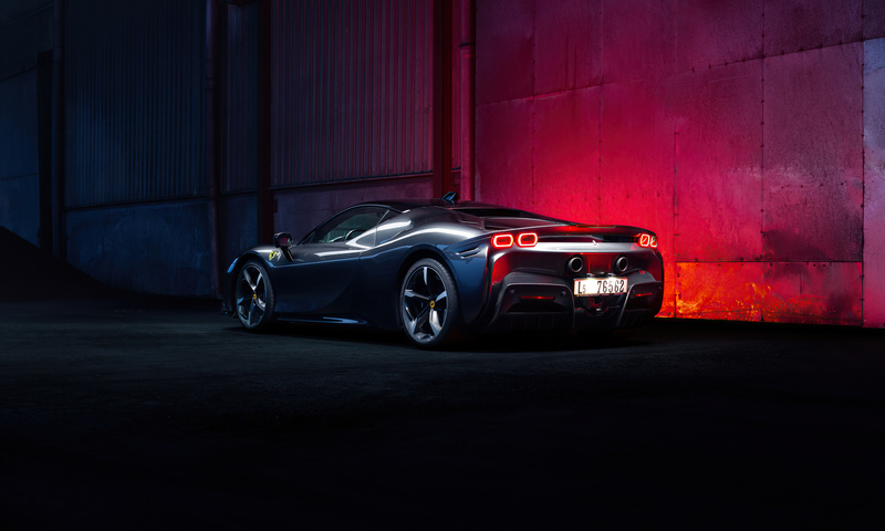 800x480 2022 Ferrari SF90 Stradale Rear 5k 800x480 Resolution HD 4k ...