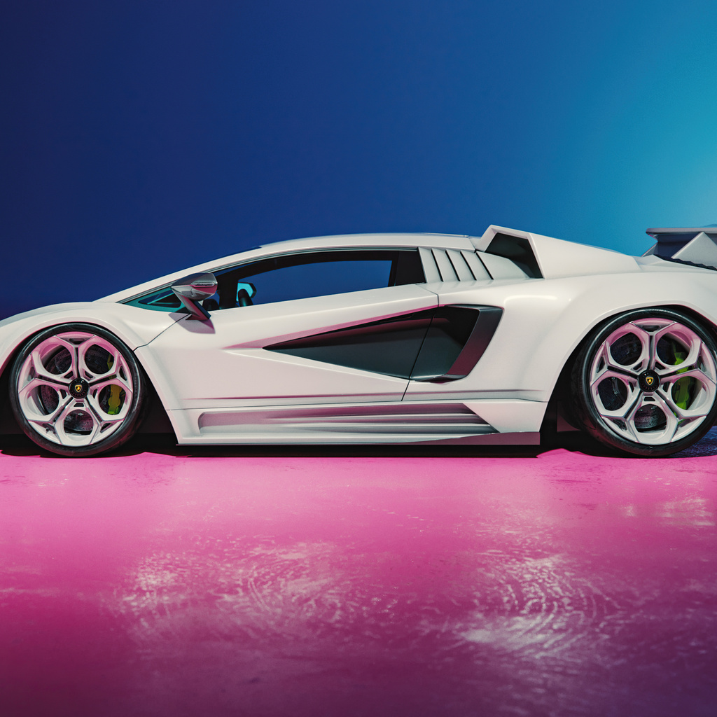 1024x1024 2022 Lamborghini Countach Concept Side View 5k 1024x1024 ...