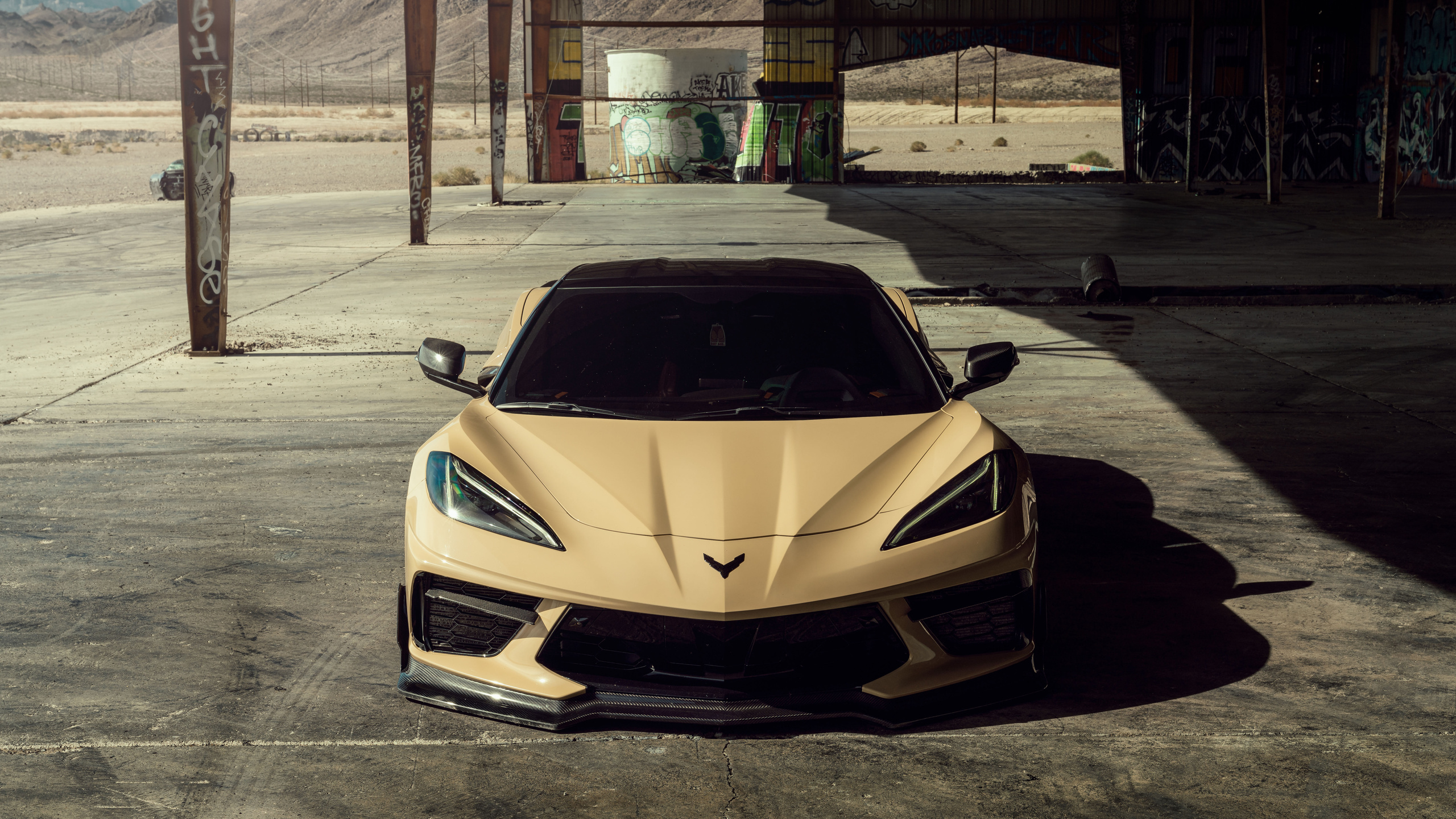2560x1440 2023 Corvette C8 Sand Vossen Gabes 8k 1440P Resolution ,HD 4k ...