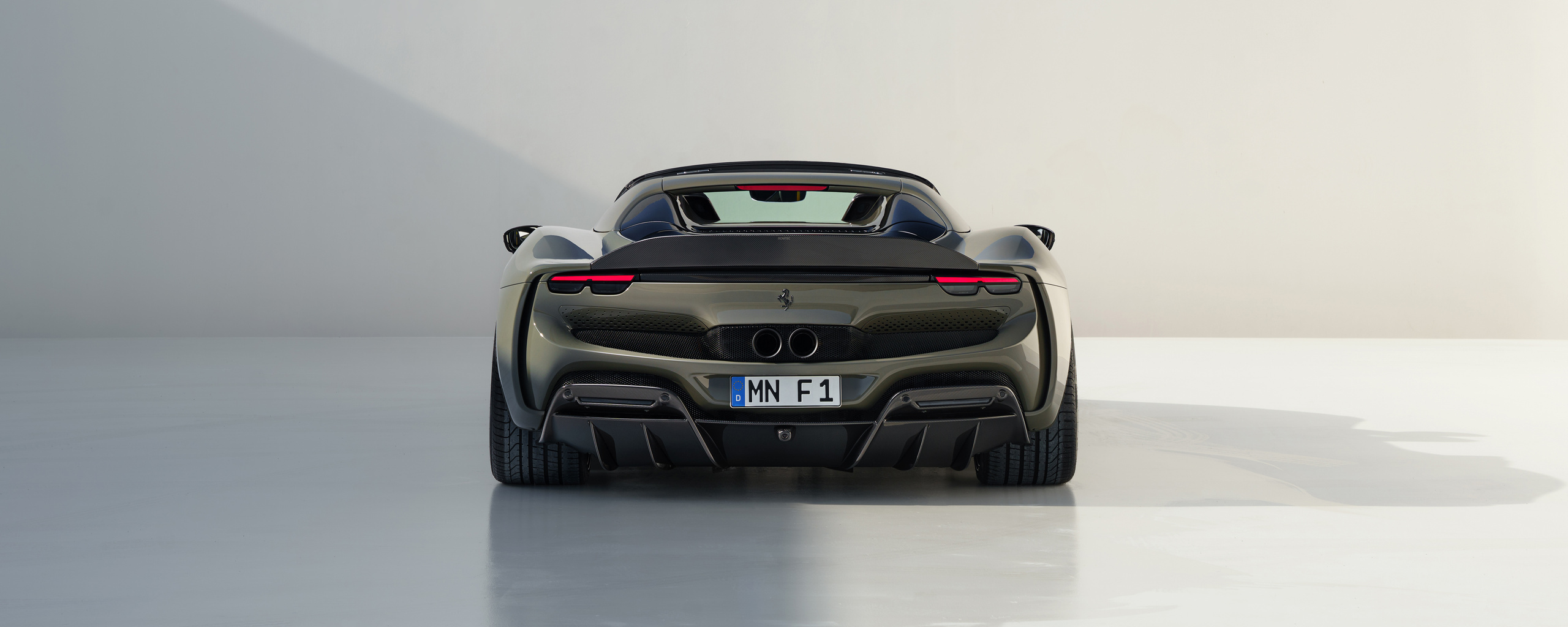 2560x1024 2025 Novitec Ferrari 296 Gtb Rear View Wallpaper,2560x1024 ...