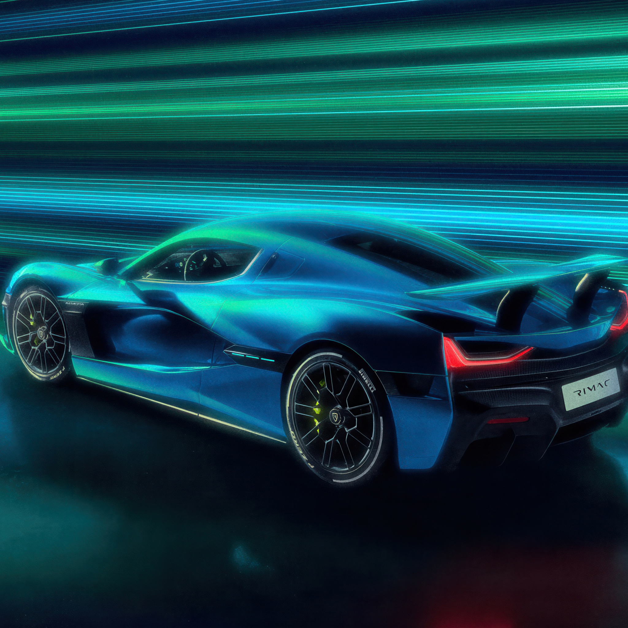 2048x2048 2025 Rimac Nevera Speed Ipad Air ,HD 4k Wallpapers,Images ...