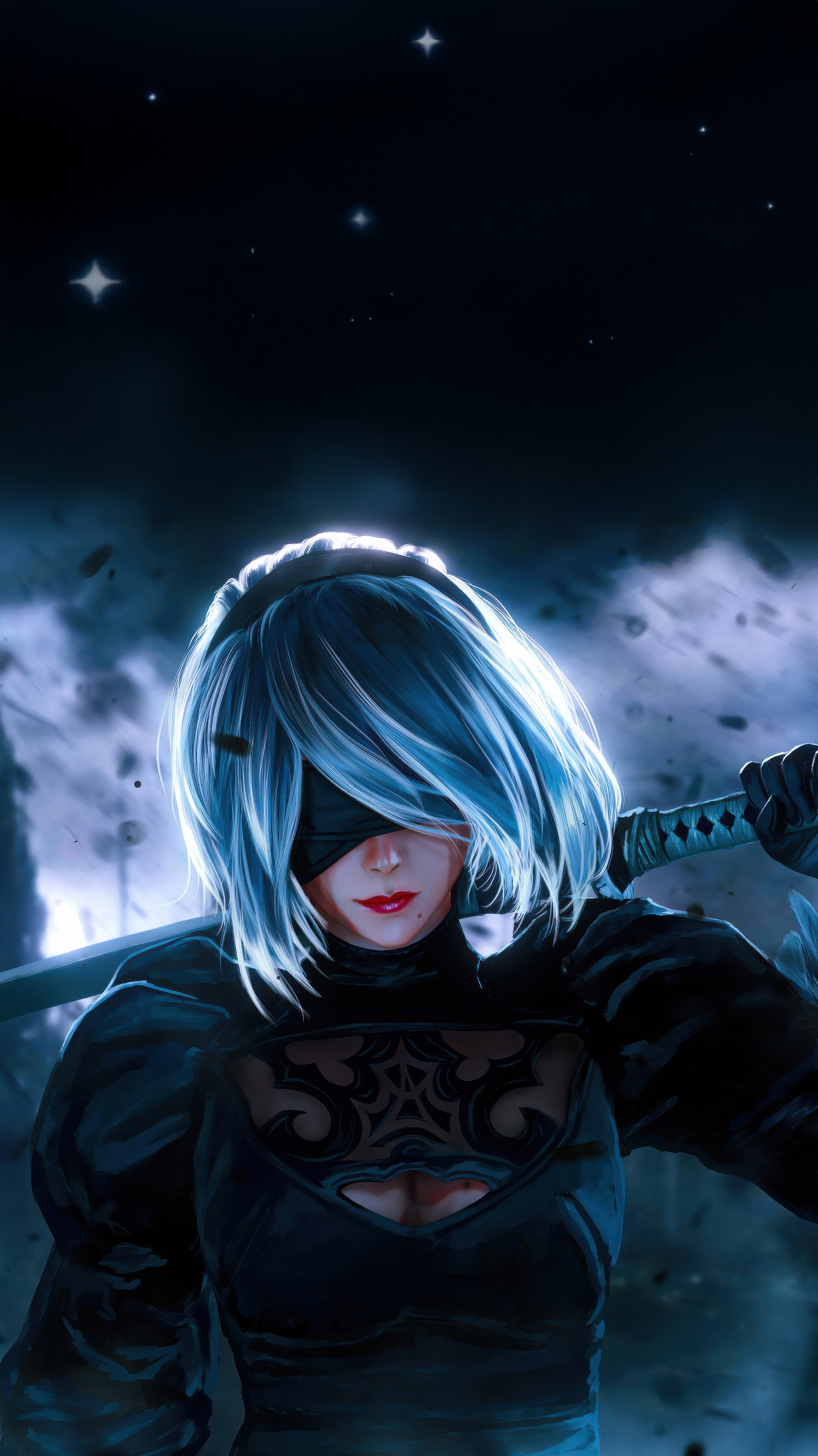 1440x2560 2b Automata In Focus Samsung Galaxy S6,S7 ,Google Pixel XL ,Nexus 6,6P ,LG G5 ,HD 4k ...