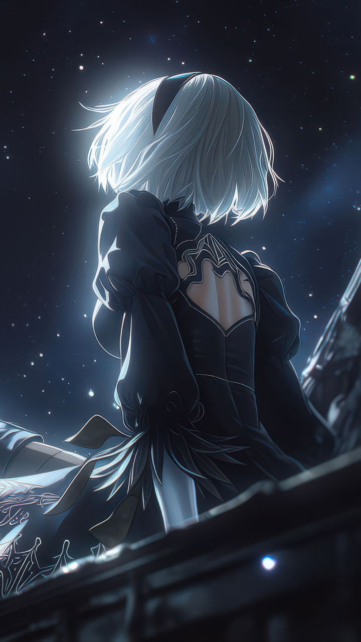 720x1280 2b Nier Automata 2026 Moto G,X Xperia Z1,Z3 Compact,Galaxy S3 ...