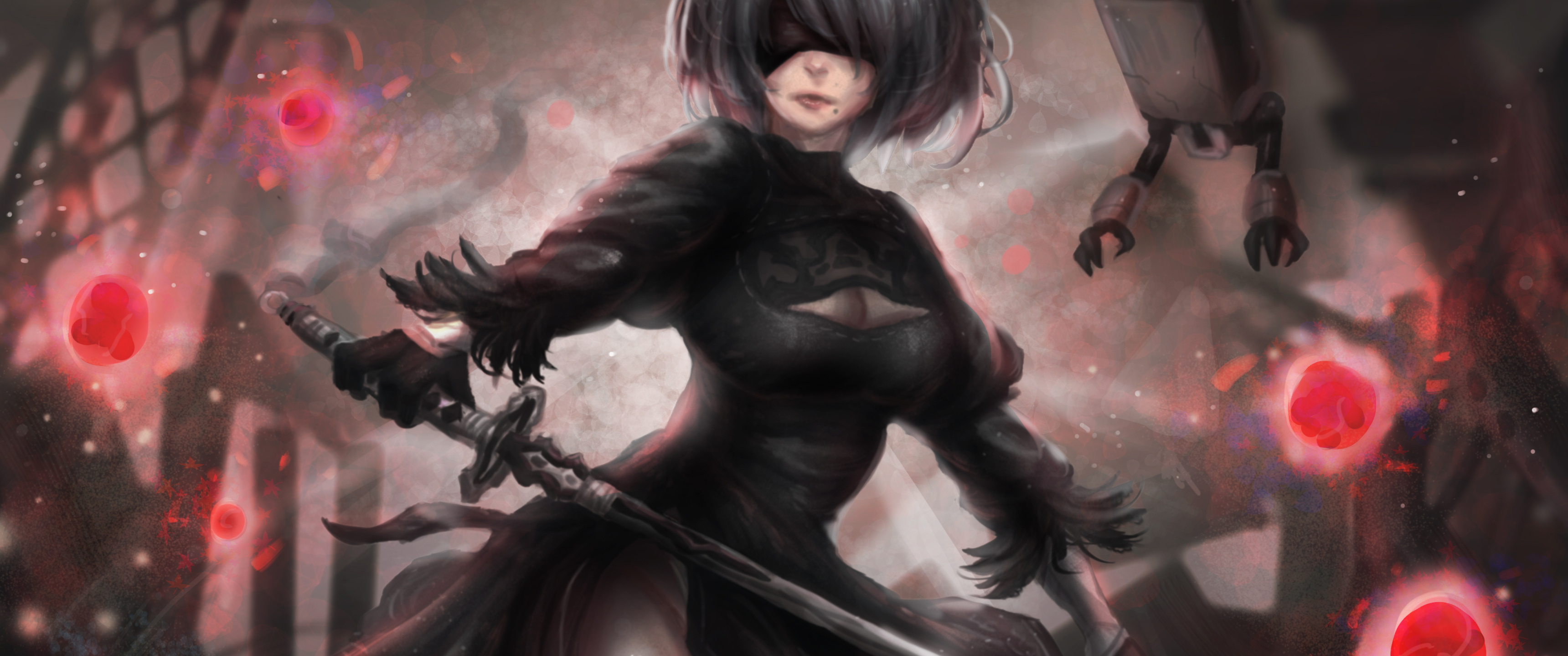 3440x1440 2b Nier Fanart 4k UltraWide Quad HD 1440P ,HD 4k Wallpapers ...