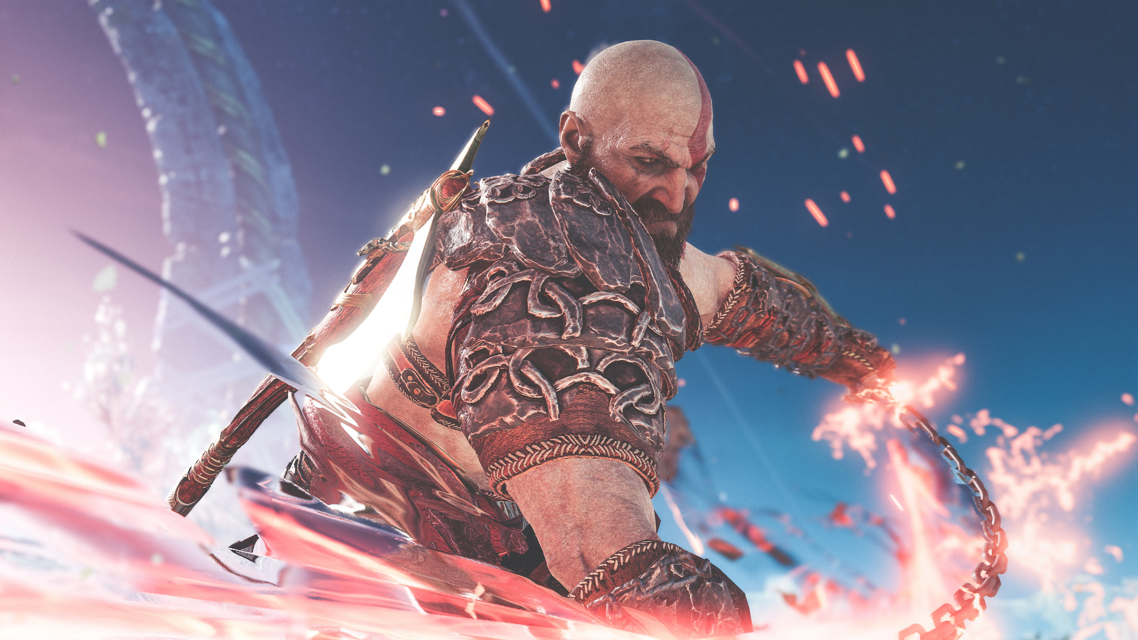 3840x2160 Kratos Gow Amoled 4k Wallpaper Hd Games 4k Wallpapers