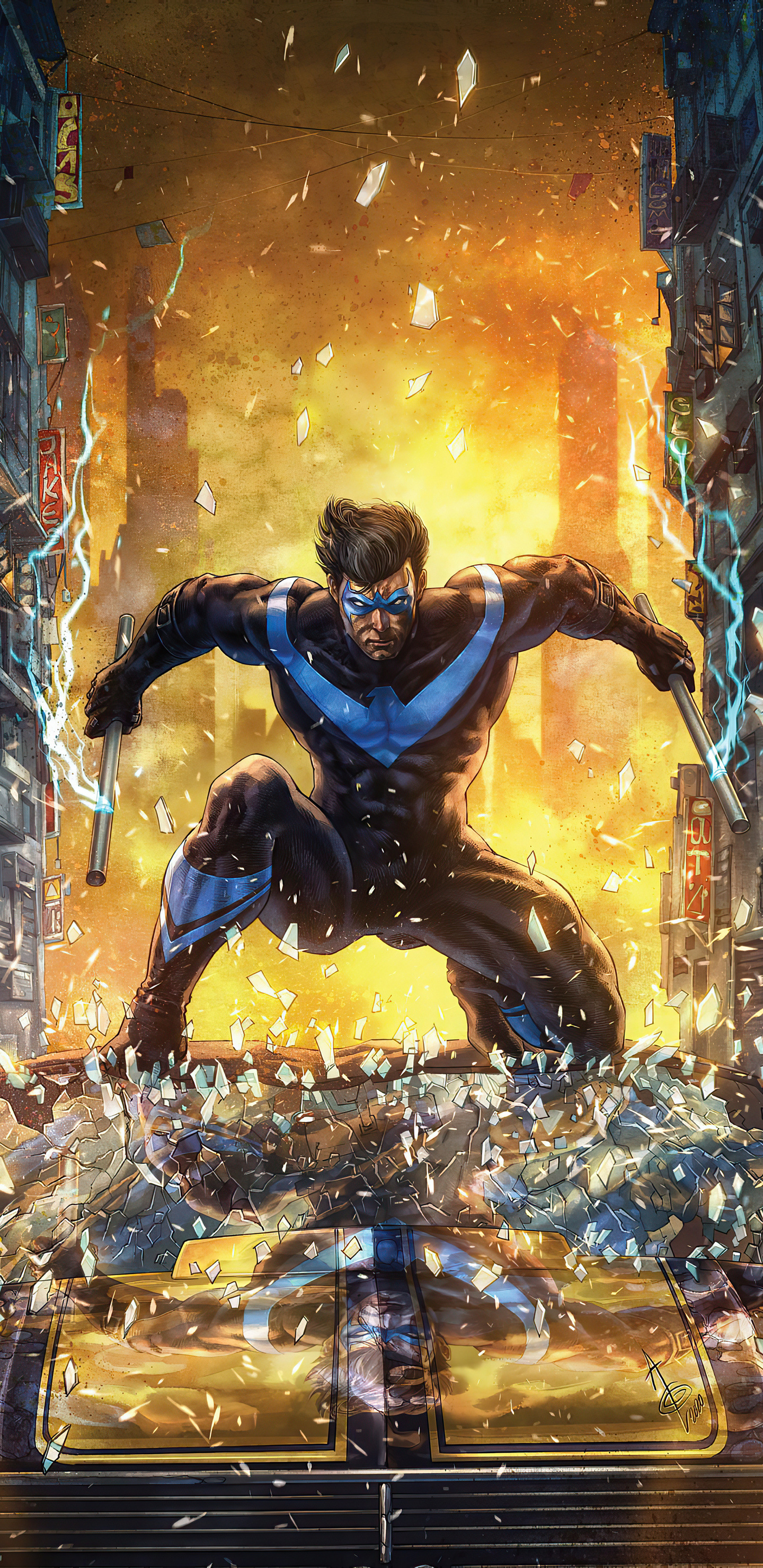1440x2960 4k Nightwing Artwork Samsung Galaxy Note 9,8, S9,S8,S8+ QHD ...