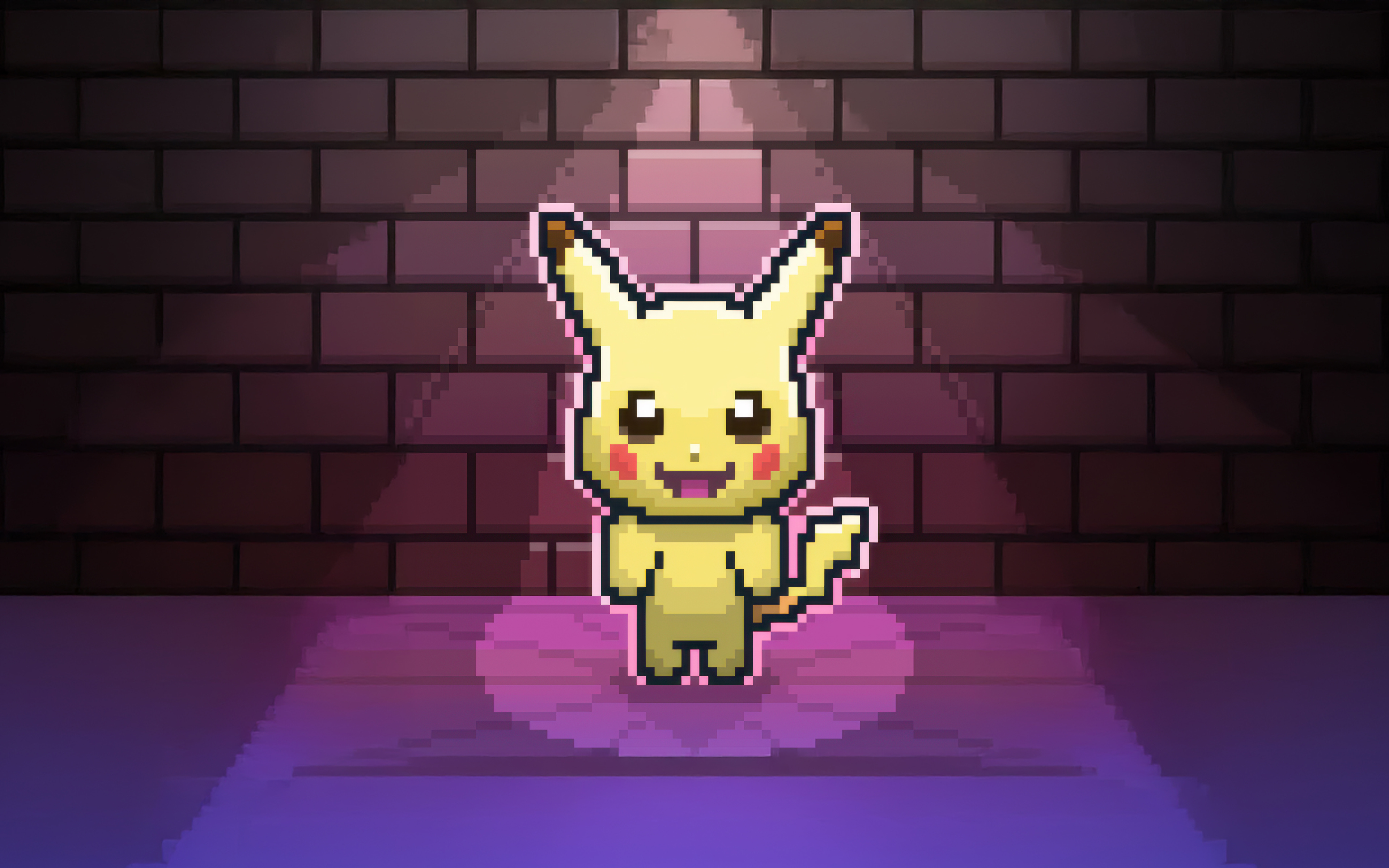 3840x2400 8 Bit Pikachu 4K ,HD 4k Wallpapers,Images,Backgrounds,Photos ...