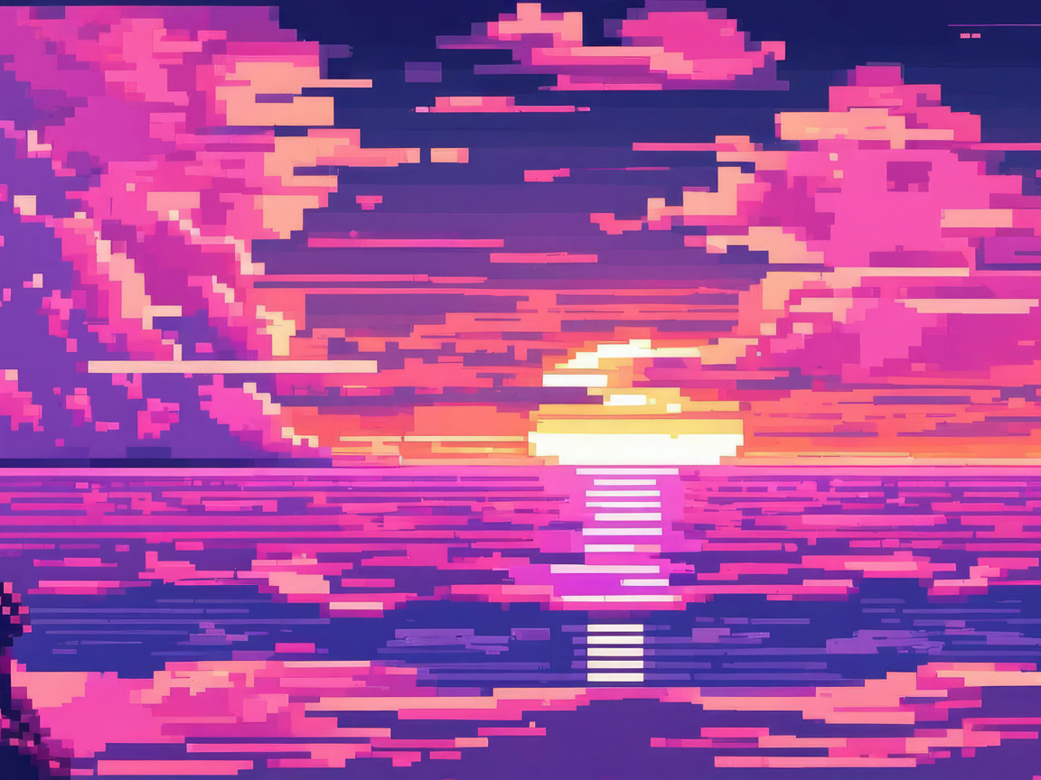 1152x864 8 Bit Sunset 4k Wallpaper,1152x864 Resolution HD 4k Wallpapers ...
