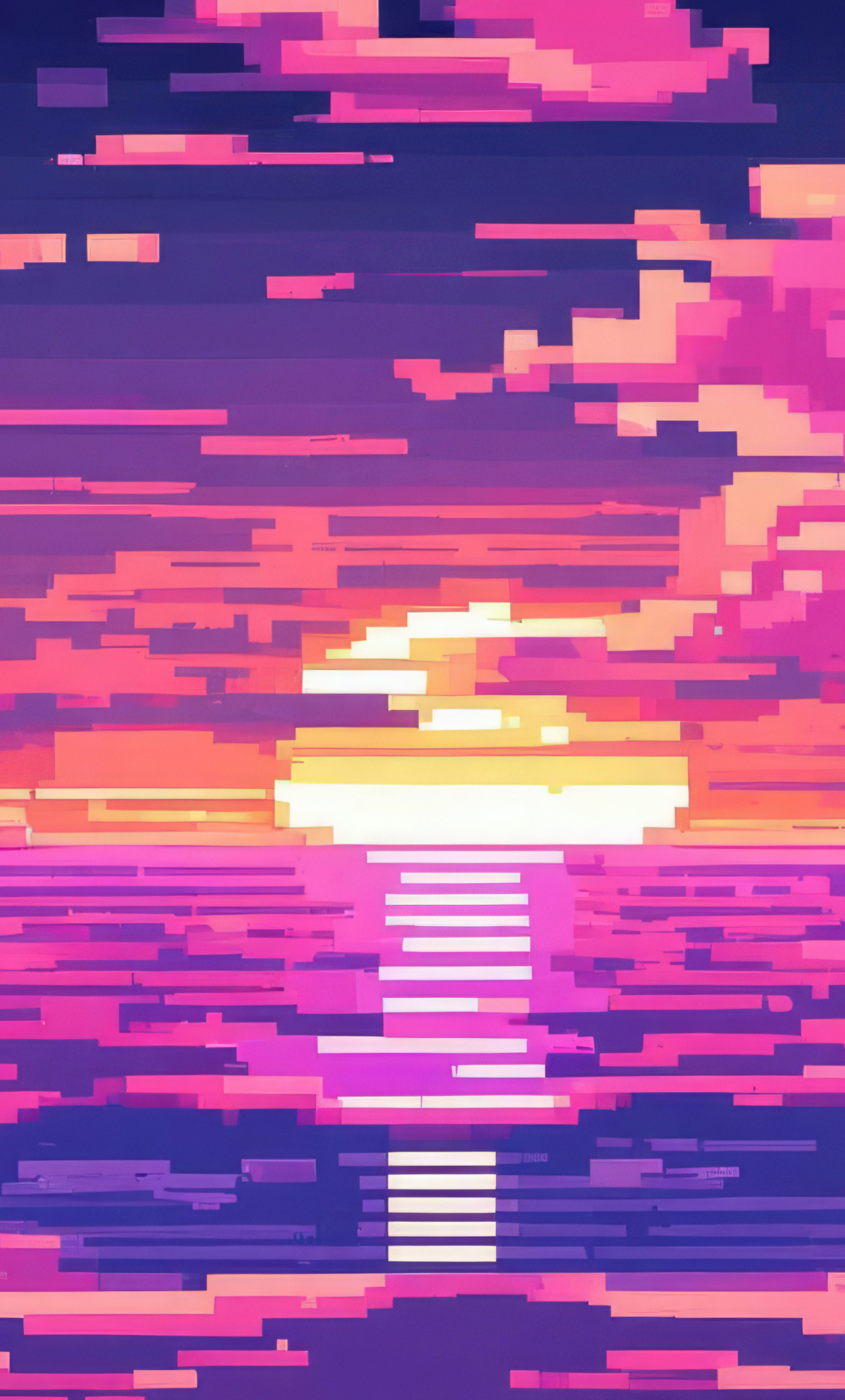 1280x2120 8 Bit Sunset 4k iPhone 6+ ,HD 4k Wallpapers,Images ...