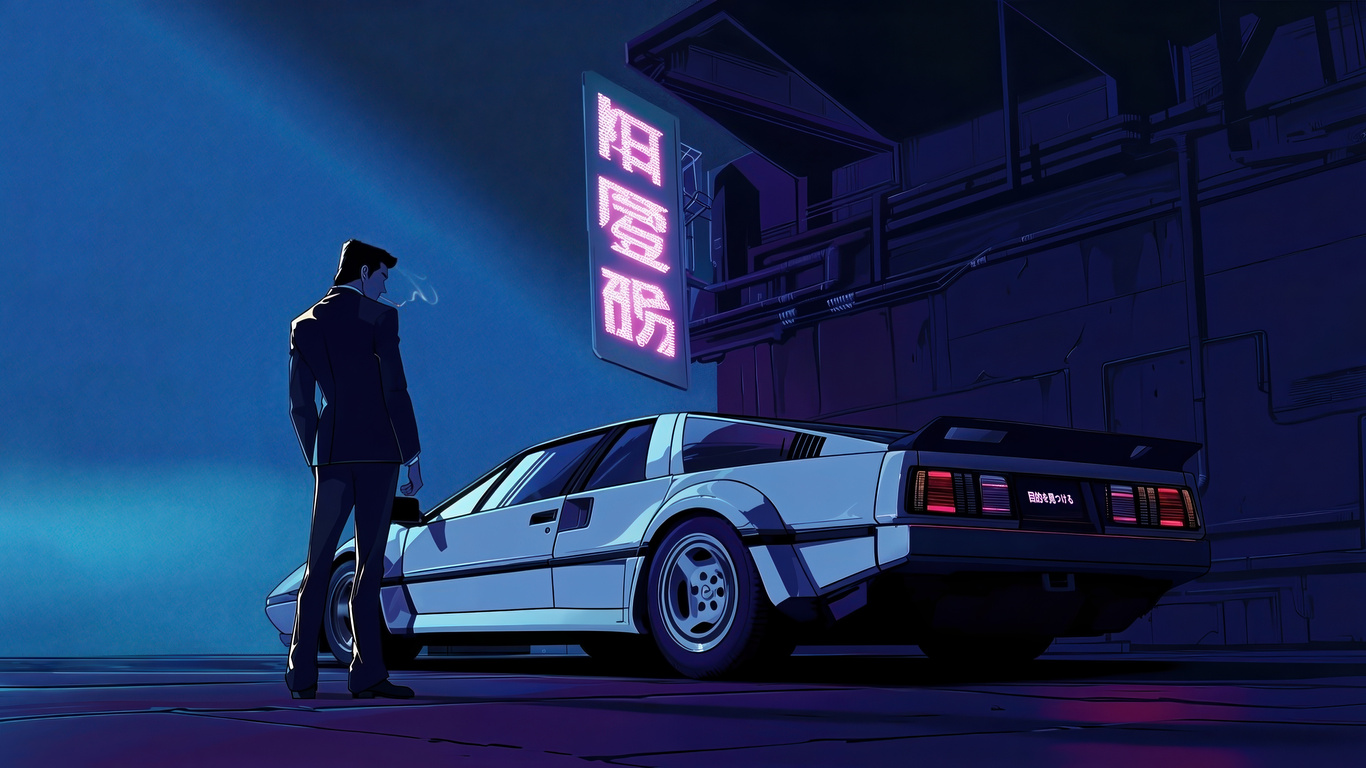 1366x768 80s Delorean Back To The Future Vibes Laptop HD ,HD 4k ...