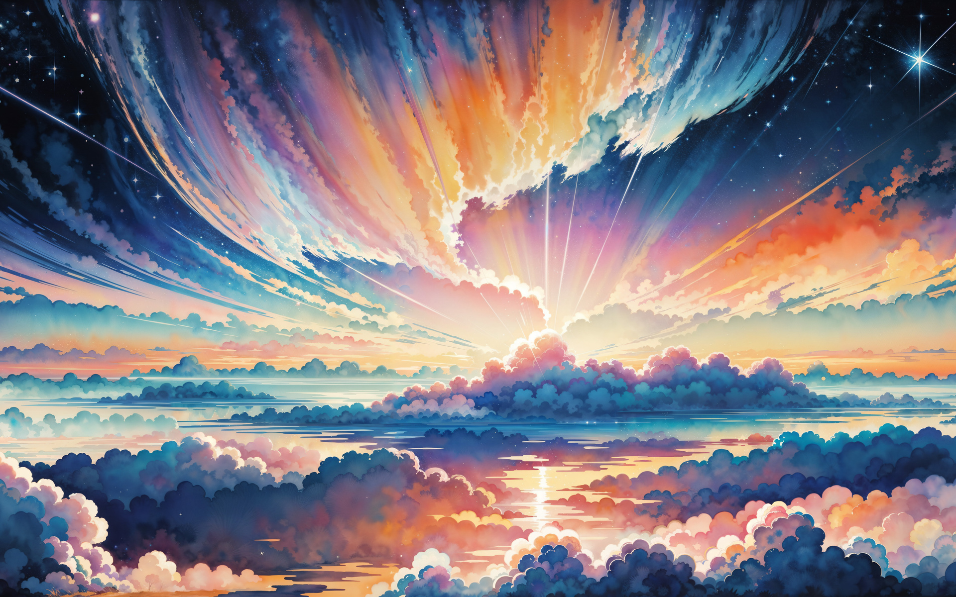 1920x1200 A Kaleidoscope Of Colorful Skies 1080P Resolution ,HD 4k ...