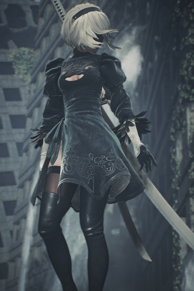 640x960 A2 Nier Automata Art iPhone 4, iPhone 4S ,HD 4k Wallpapers ...