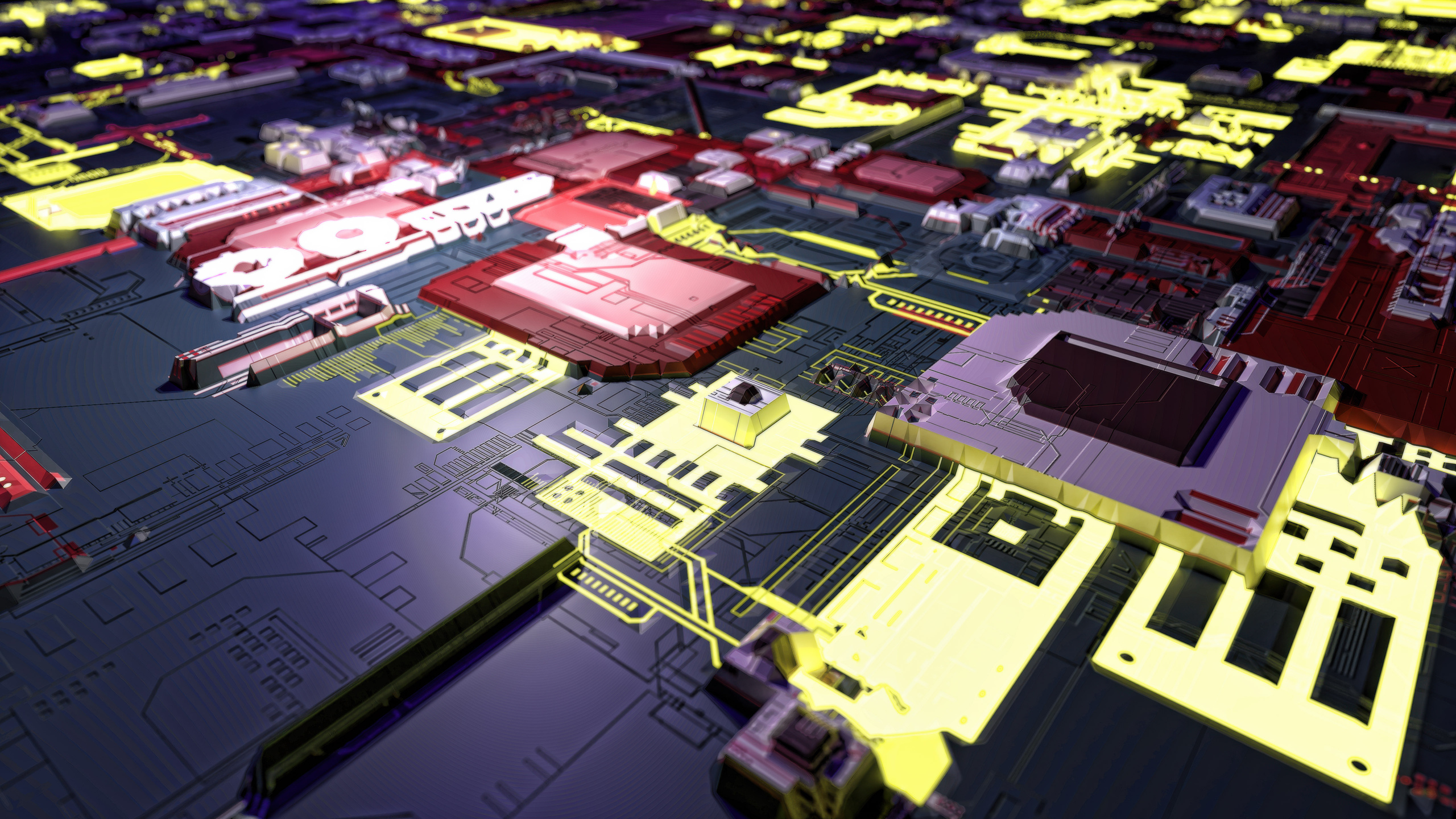 2560x1440 Abstract Circuit Board 1440P Resolution ,HD 4k Wallpapers ...