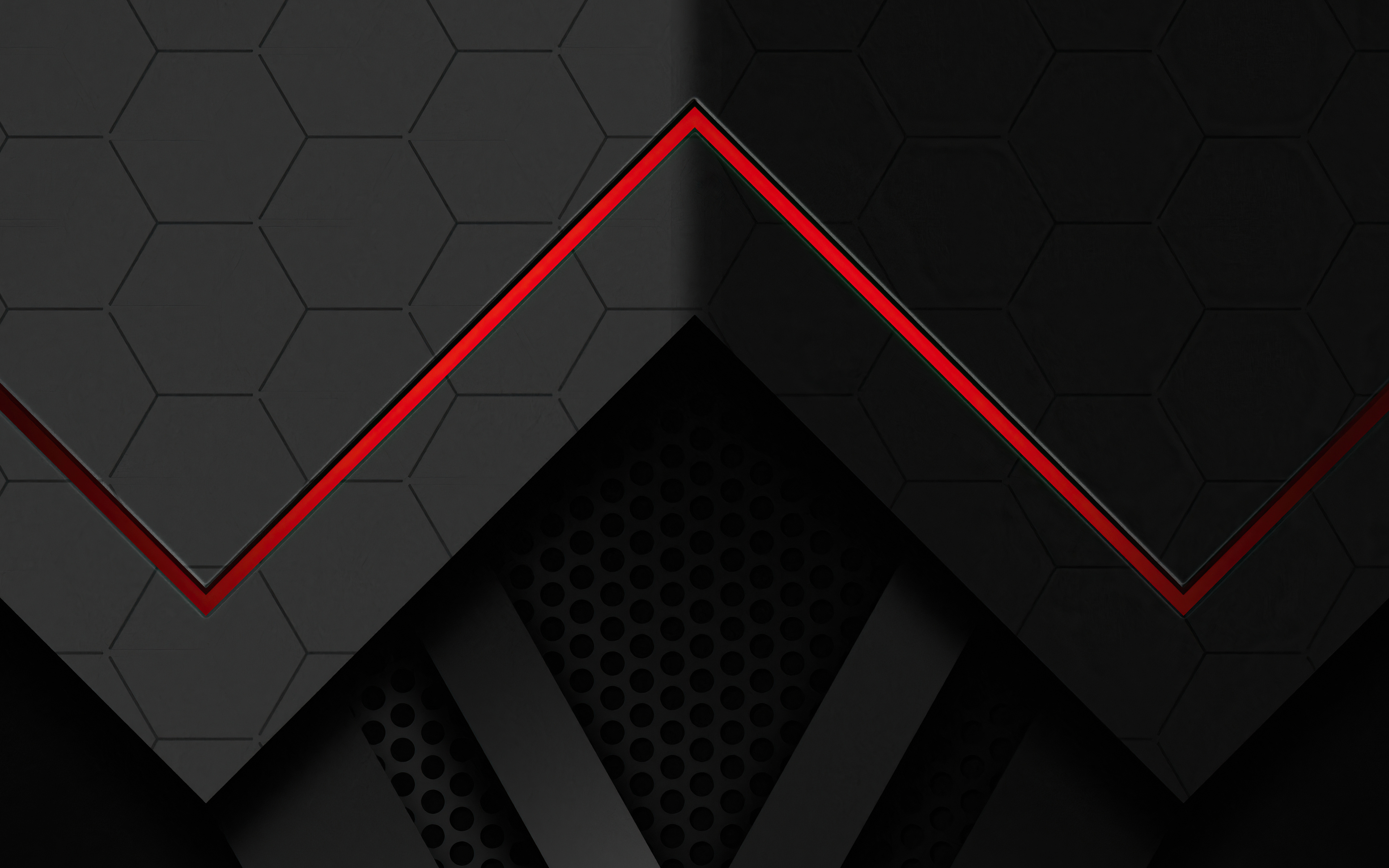 3840x2400 Abstract Dark Red Line 5k 4K ,HD 4k Wallpapers,Images ...