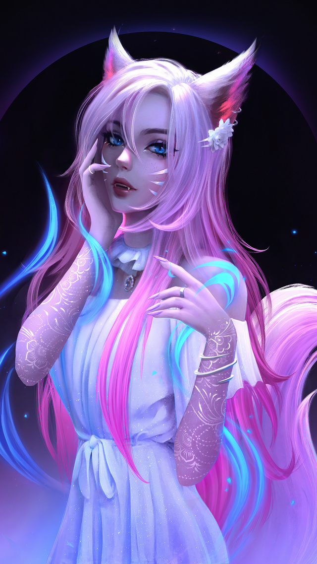 640x1136 Ahri League Of Legend 4k iPhone 5,5c,5S,SE ,Ipod Touch ,HD 4k ...