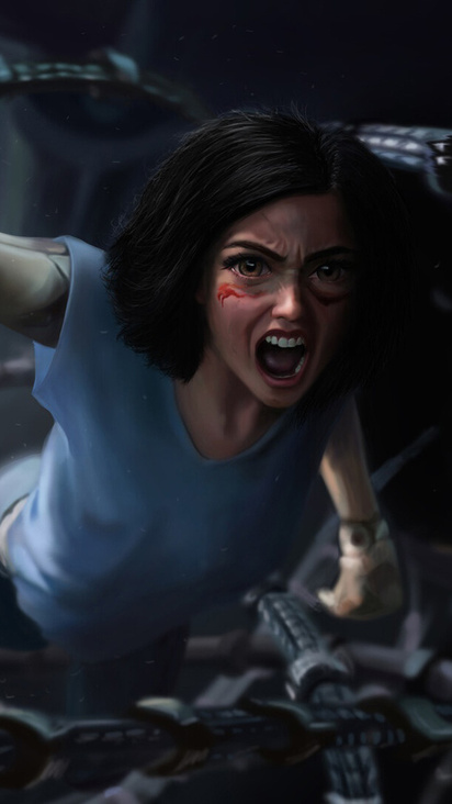 412x732 Alita Battle Angel Fan Art 412x732 Resolution Hd 4k Wallpapers Images Backgrounds