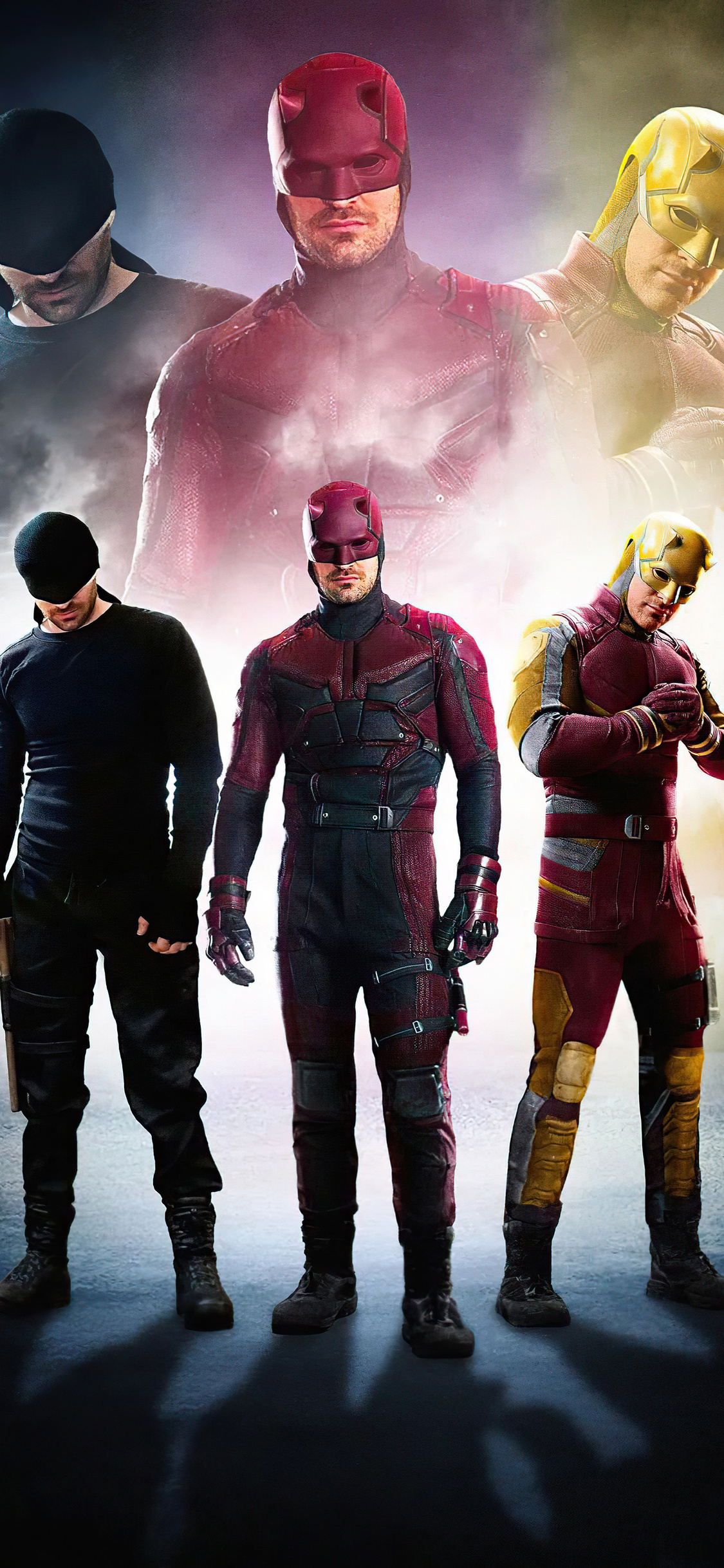 1125x2436 All The Daredevil Suits Iphone XS,Iphone 10,Iphone X ,HD 4k ...