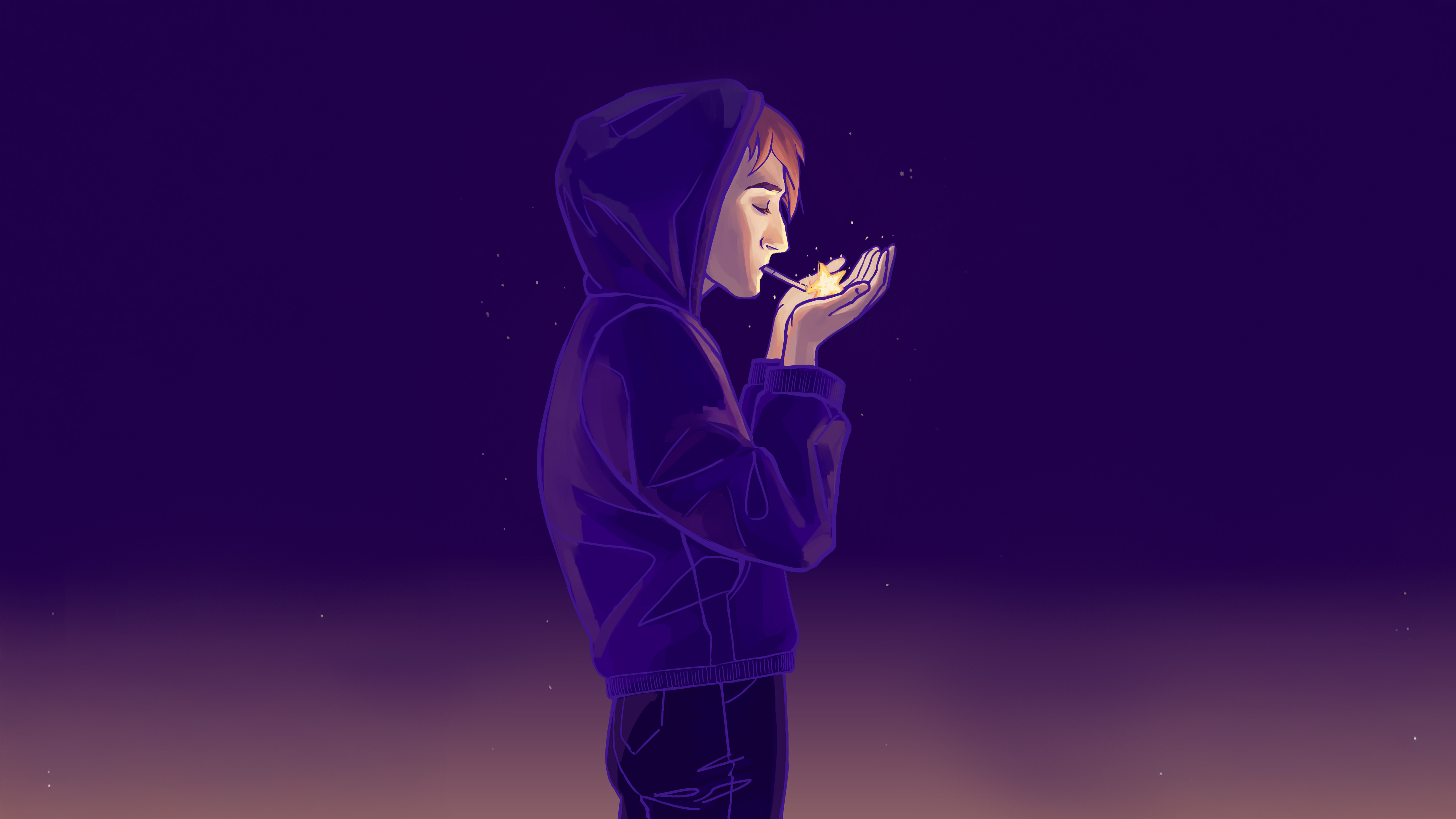 5120x2880 Alone Boy Smoking Cigarette 5K ,HD 4k Wallpapers,Images ...