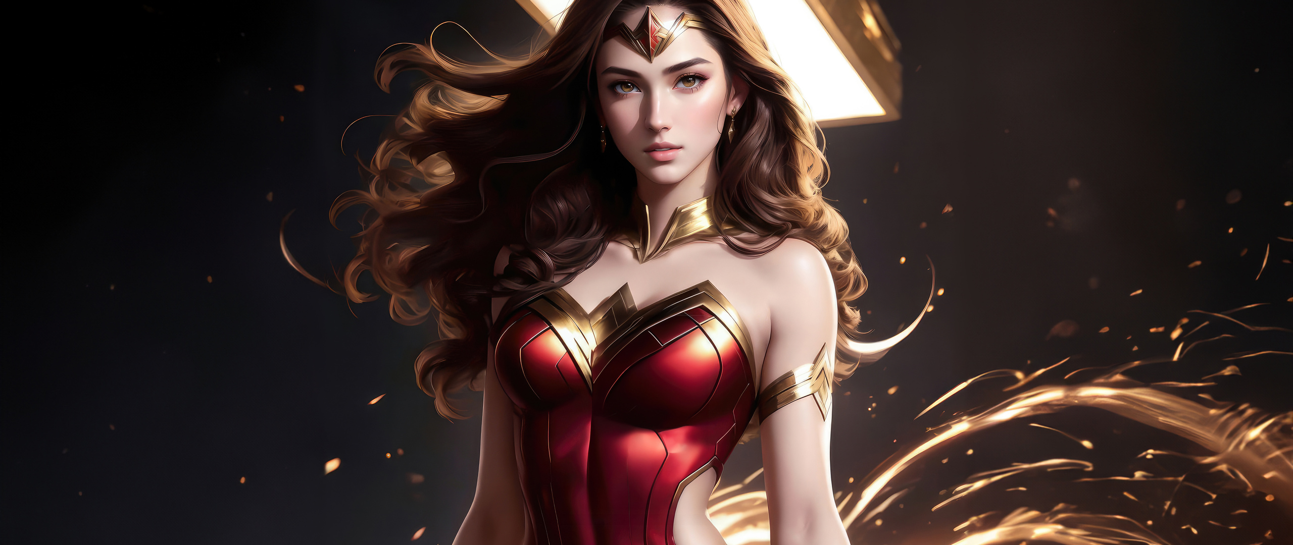 2560x1080 Amazonian Defender The Iconic Wonder Woman Wallpaper,2560x1080 Resolution HD 4k ...