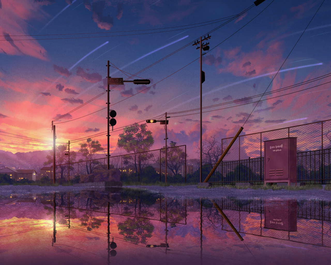 1280x1024 Anime Fusion City And Nature Harmony Wallpaper,1280x1024 ...