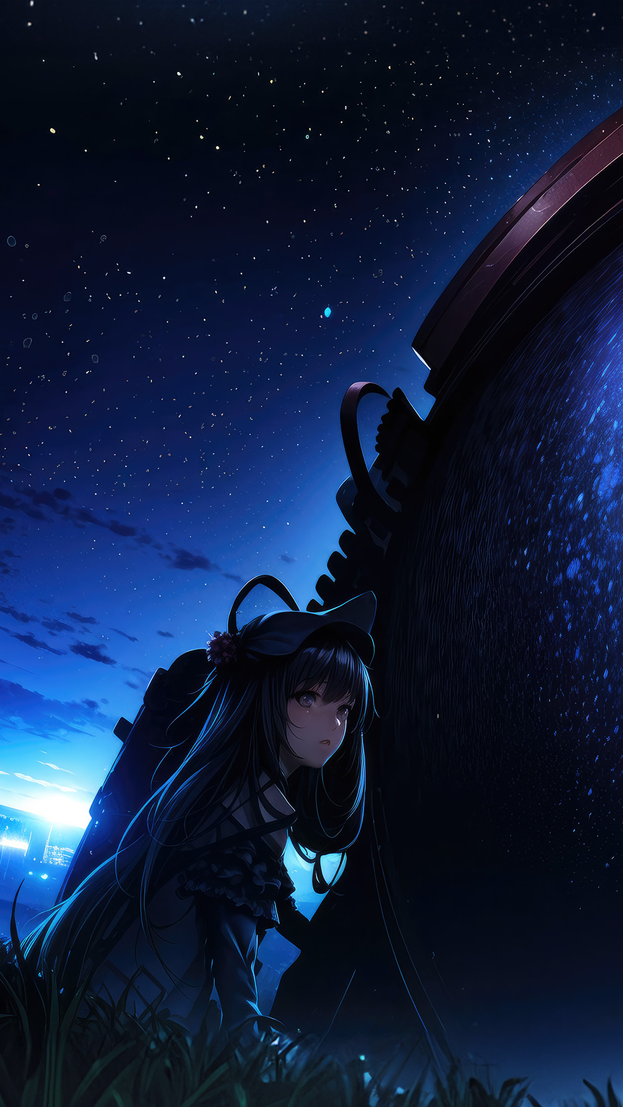 2160x3840 Anime Girl Discovering Alien Capcell Sony Xperia X,XZ,Z5 ...