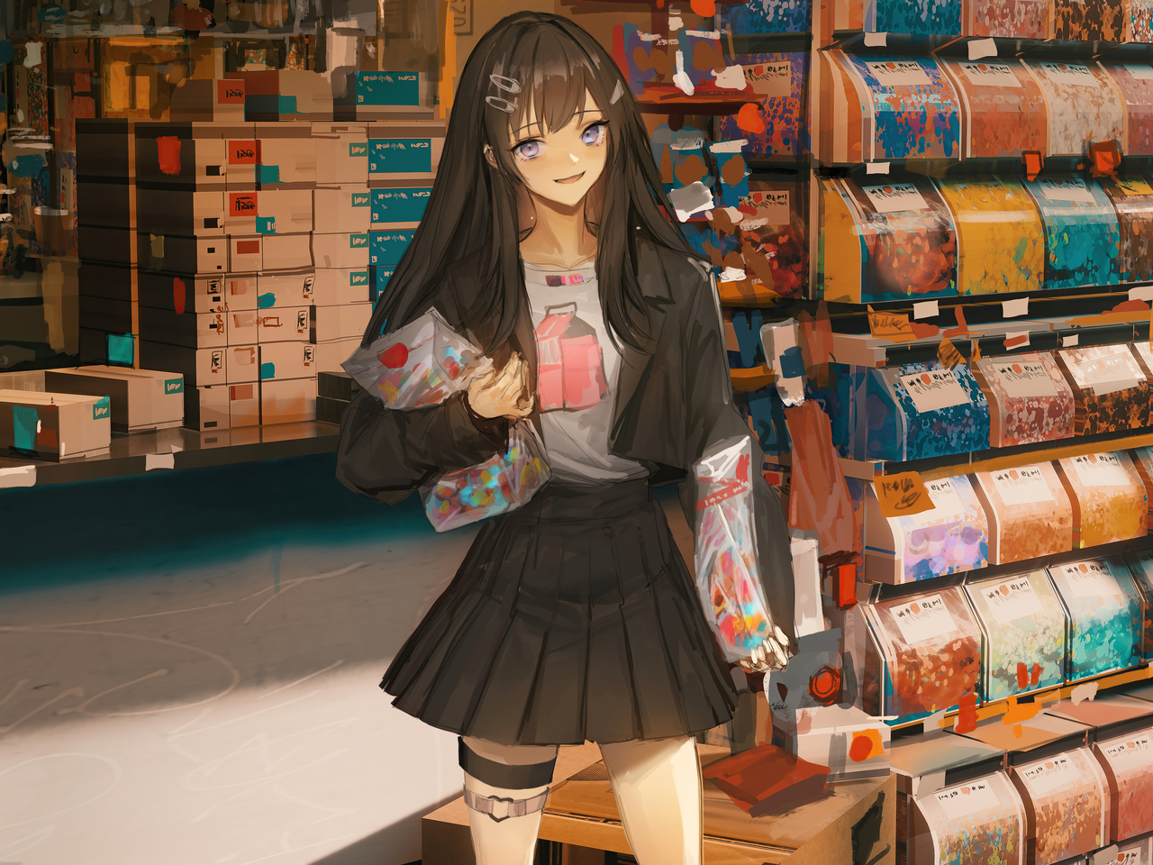 1280x960 Anime Girl Grocery Store Meme 8k 1280x960 Resolution HD 4k ...