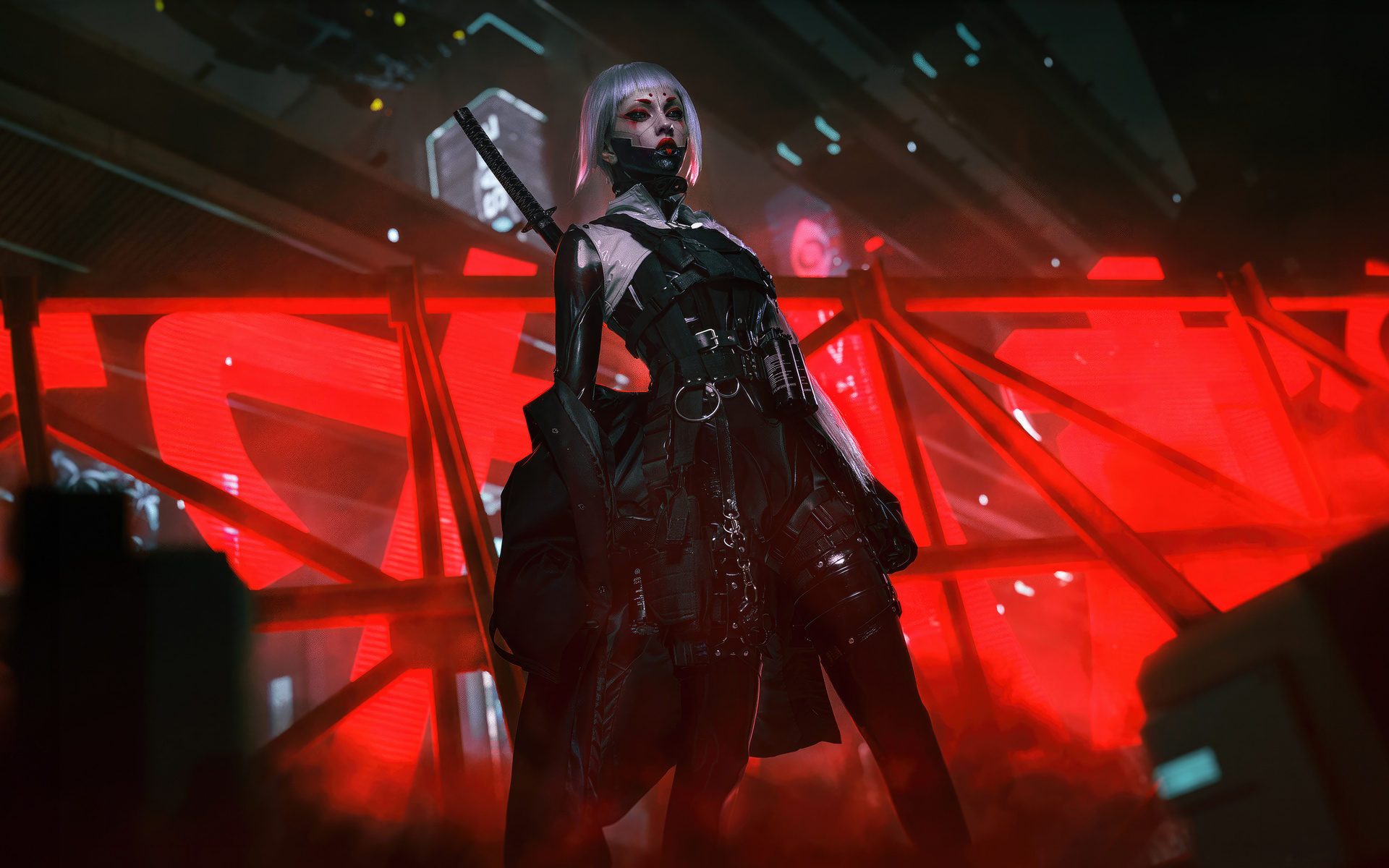 1920x1200 Anime Girl In Red Area 5k 1080P Resolution ,HD 4k Wallpapers ...