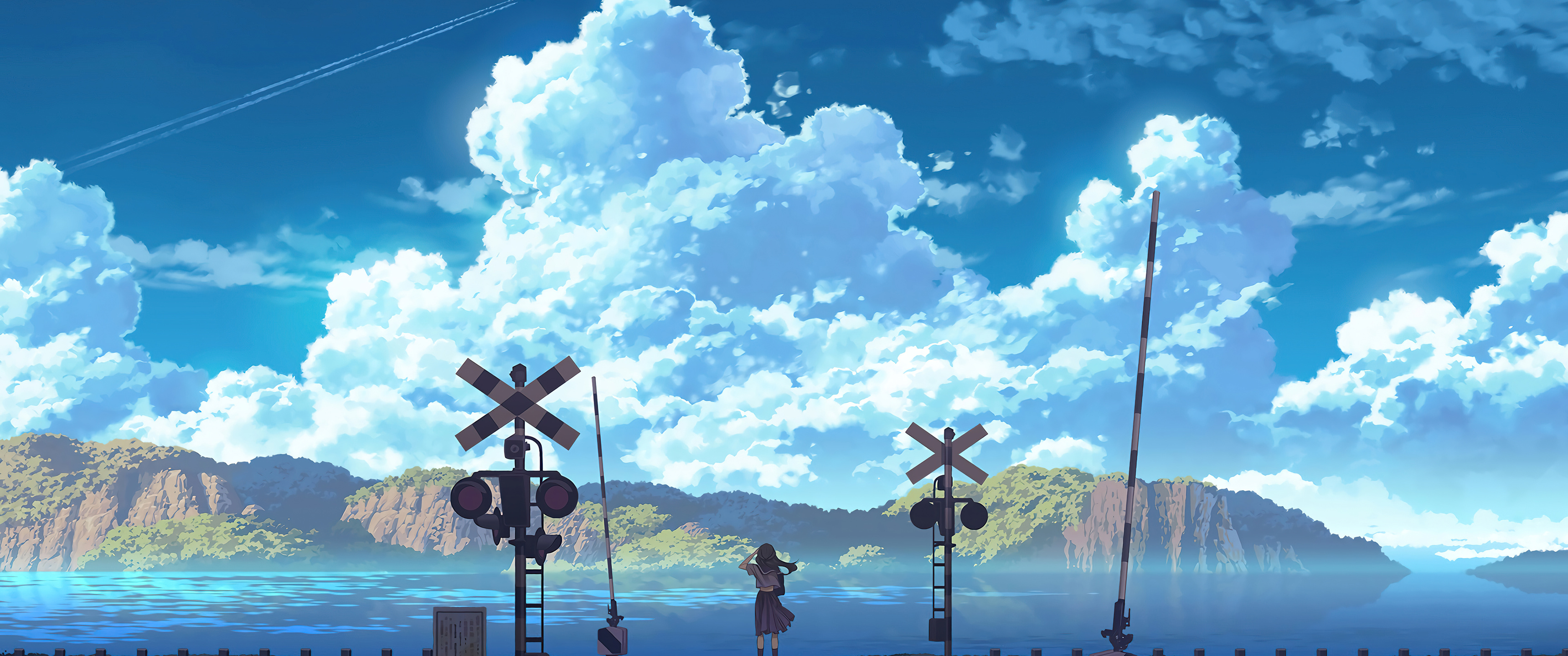 3440x1440 Anime Girl Train Station Ultrawide Quad Hd 1440p Hd 4k