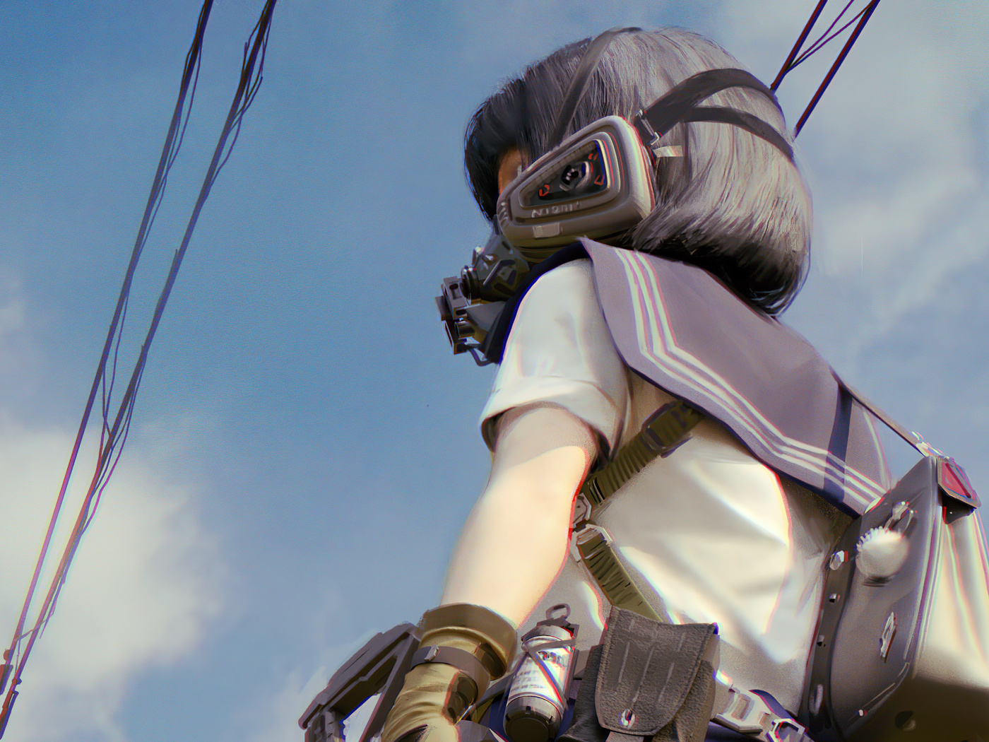 1400x1050 Anime Girl With Machine Gun In Hand Wallpaper,1400x1050 ...