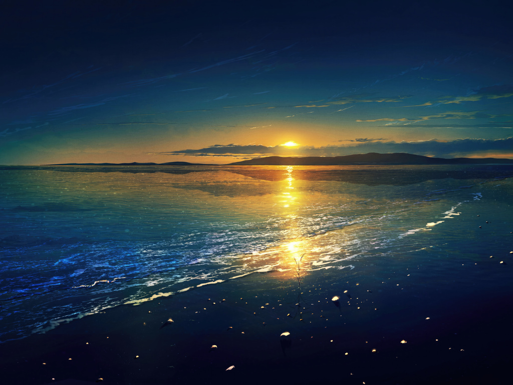 1024x768 Anime Water Landscape Wallpaper,1024x768 Resolution HD 4k ...