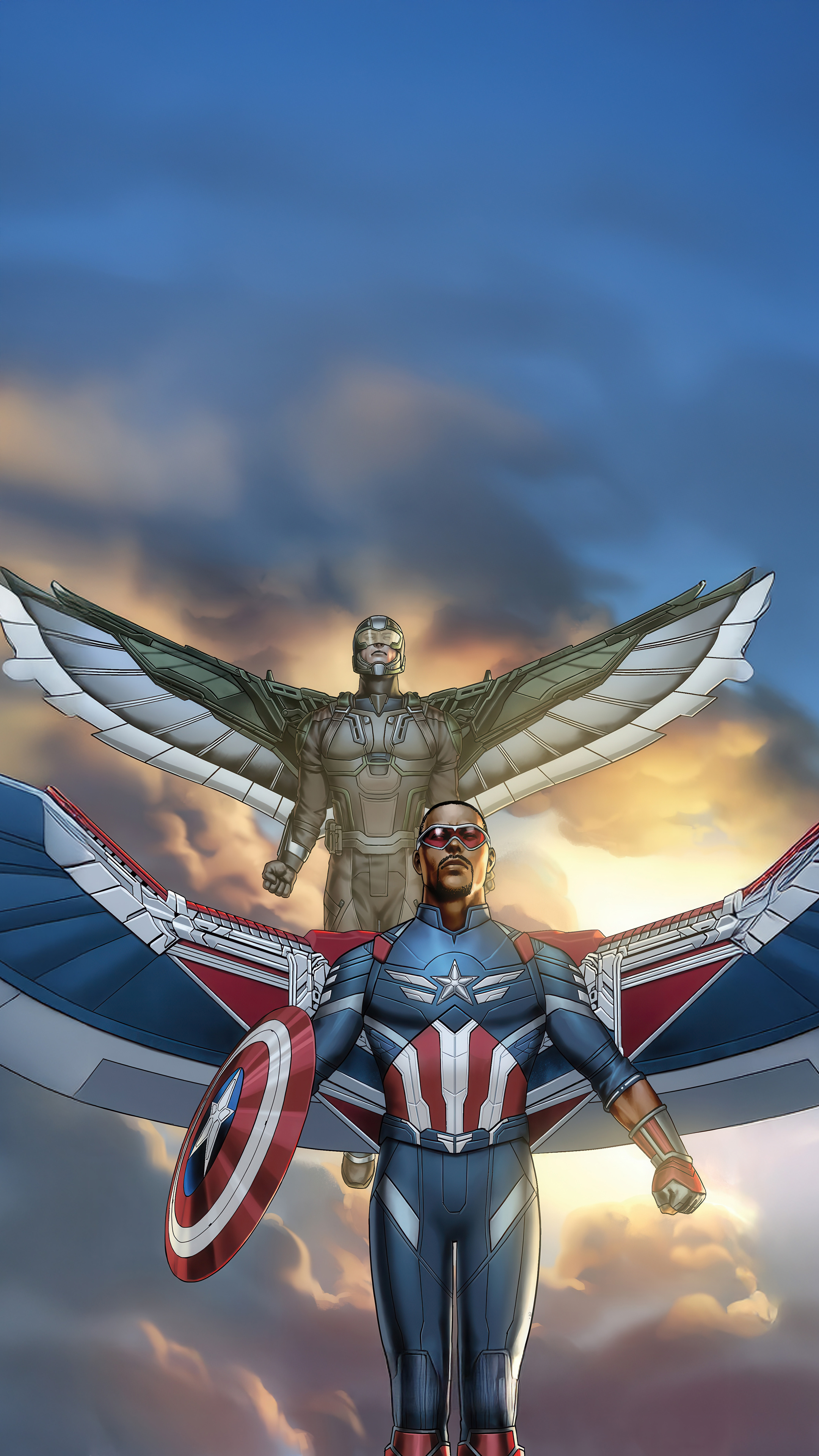 2160x3840 Aptain America Brave New World Symbol Of Hope Sony Xperia X ...