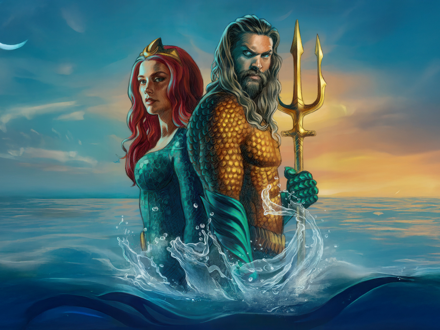 1400x1050 Aquaman And Mera Guardians Of Atlantis Wallpaper,1400x1050 ...