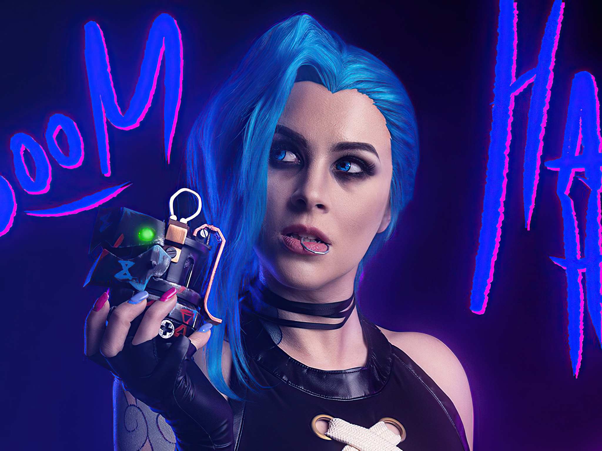 2048x1536 Arcane Jinx Cosplay 2048x1536 Resolution Hd 4k Wallpapers Images Backgrounds Photos