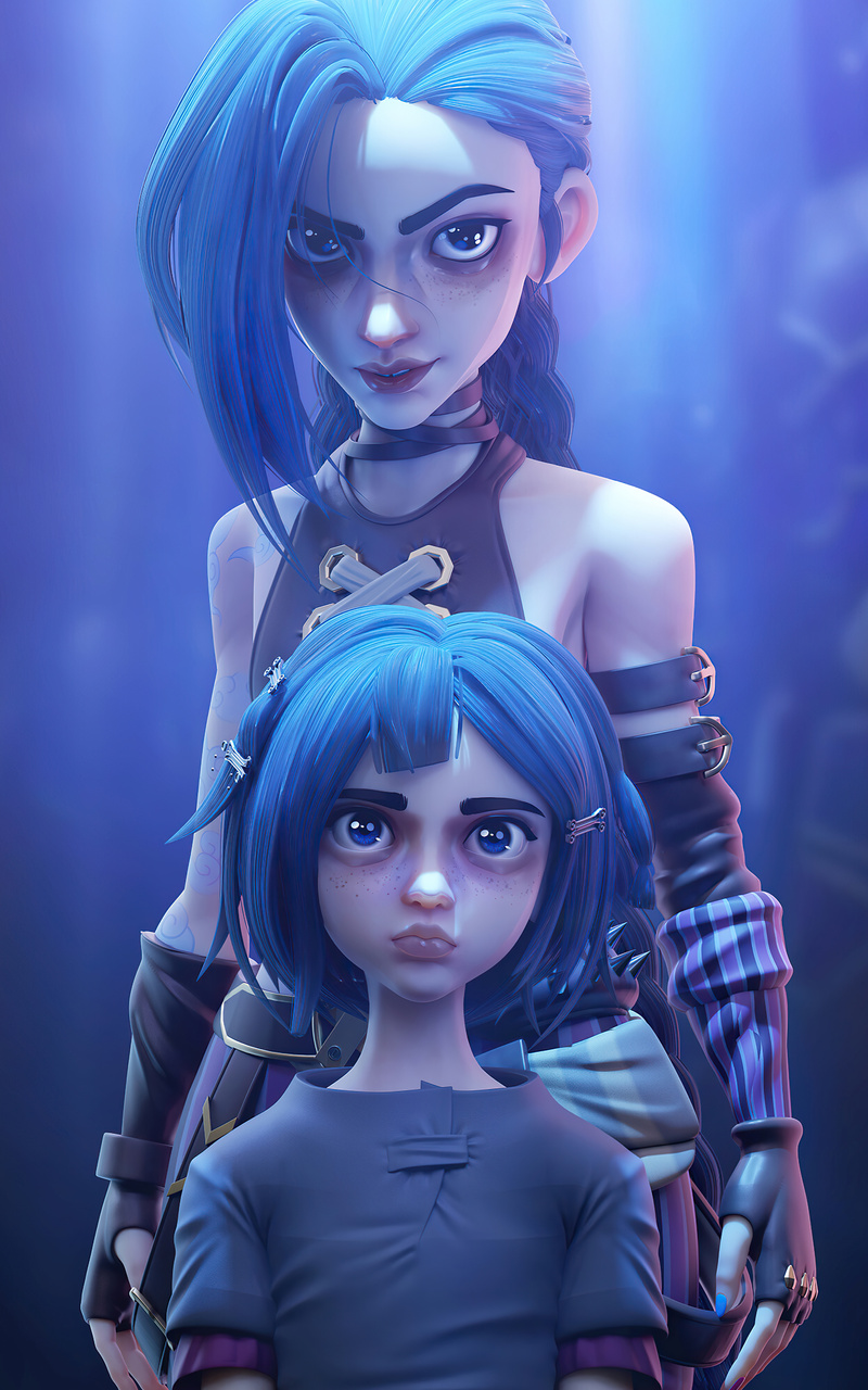 800x1280 Arcane Jinx Fanart 4k Nexus 7,Samsung Galaxy Tab 10,Note Android Tablets ,HD 4k ...