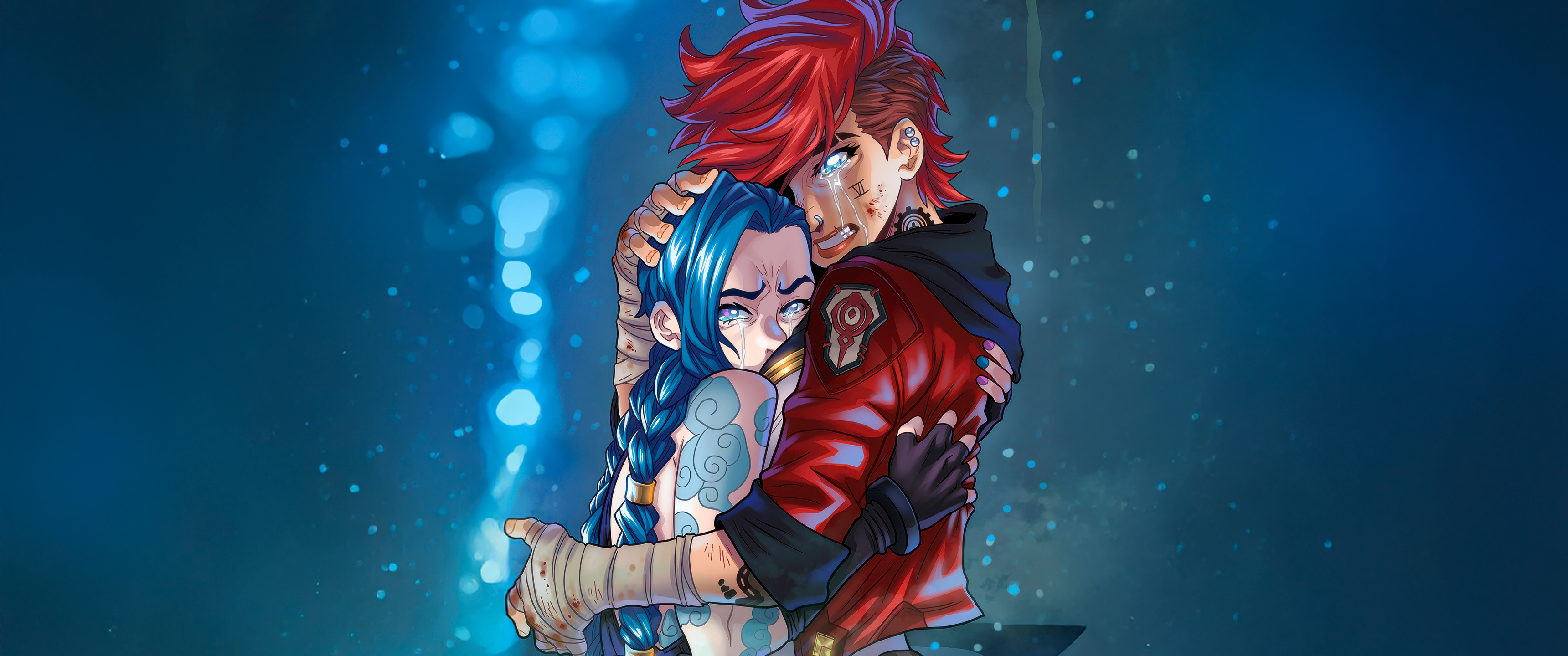 3440x1440 Arcane League Of Legends Jinx Vi And Caitlyn UltraWide Quad HD 1440P ,HD 4k Wallpapers ...