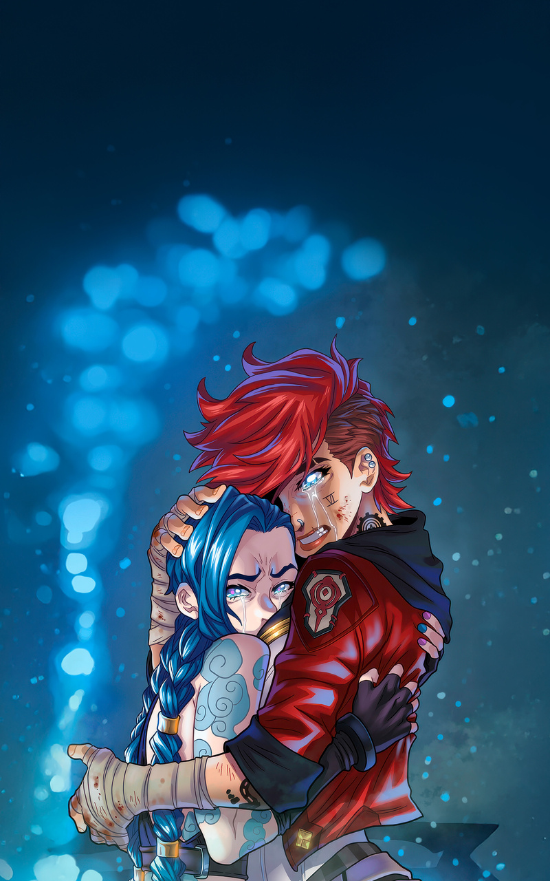 800x1280 Arcane League Of Legends Jinx Vi And Caitlyn Nexus 7,Samsung Galaxy Tab 10,Note Android ...