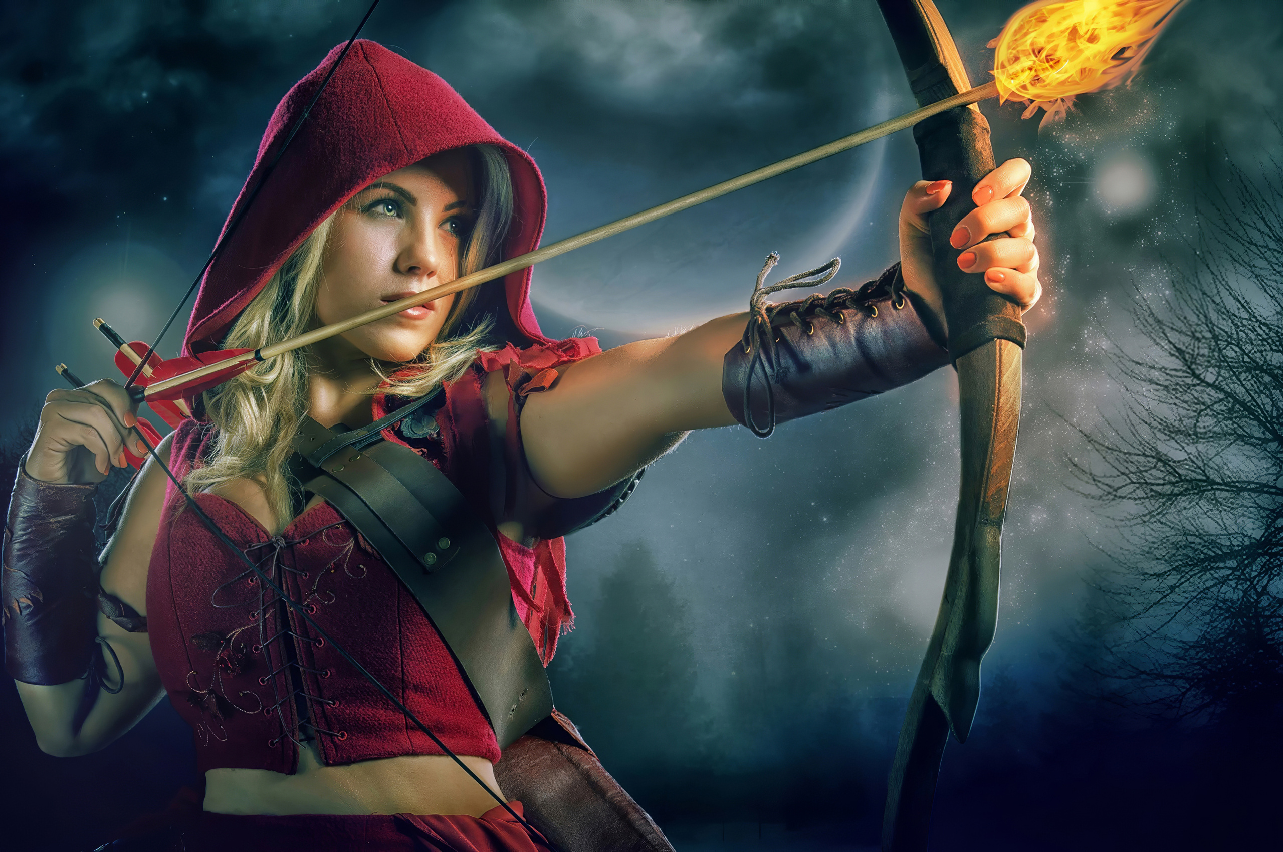 2560x1700 Archer Girl Cosplay 4k Chromebook Pixel ,HD 4k Wallpapers ...