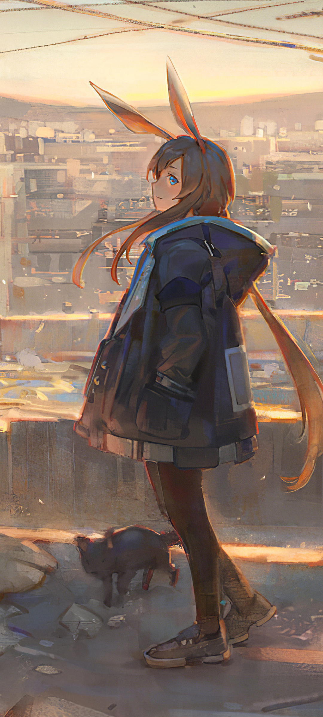 1080x2400 Ark Knight Anime Girl 4k Google Pixel 7 ,HD 4k Wallpapers ...