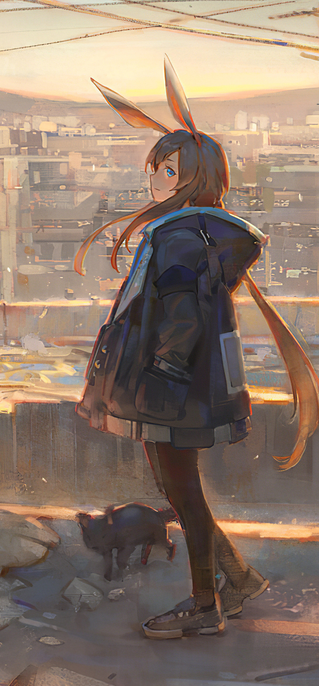 1242x2668 Ark Knight Anime Girl 4k Iphone XS MAX ,HD 4k Wallpapers ...