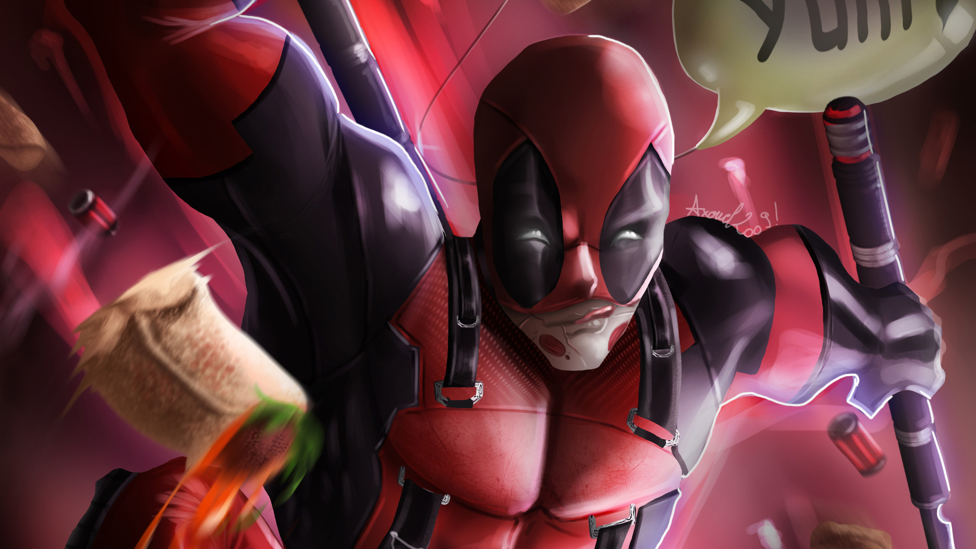 1920x1080 Art Of Deadpool Laptop Full HD 1080P ,HD 4k Wallpapers,Images ...