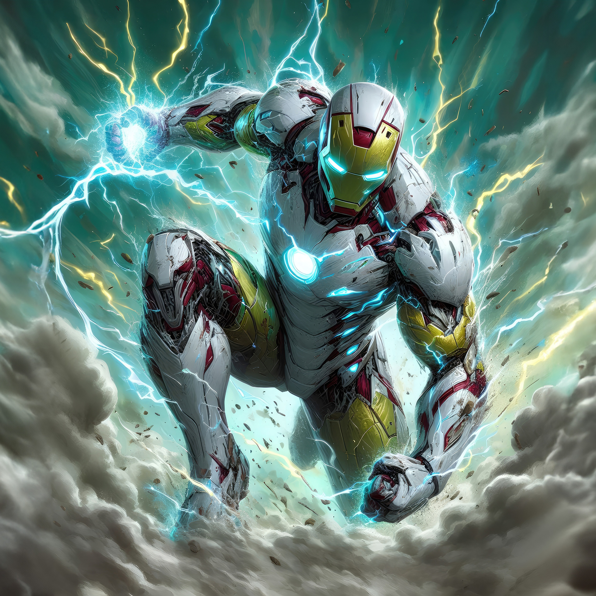 2048x2048 Artful Evolution Of Iron Man Ipad Air ,HD 4k Wallpapers ...