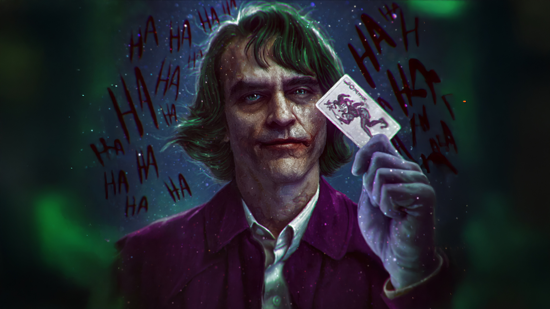 1920x1080 Arthur Fleck As The Joker Playing Card Laptop Full HD 1080P ...
