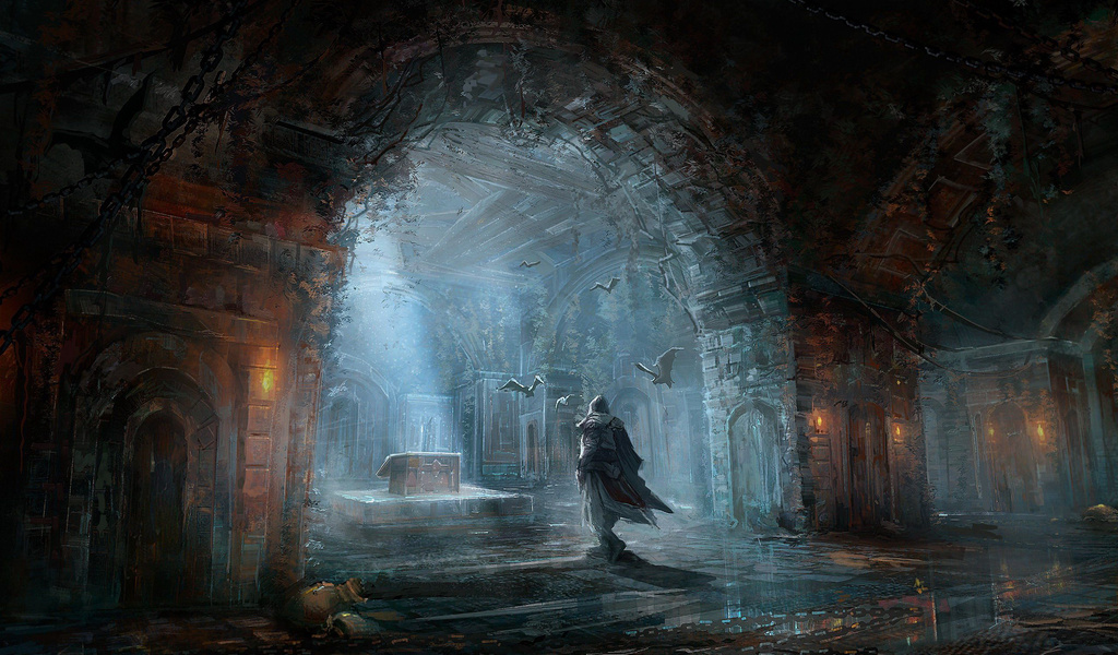 1024x600 Assassins Creed Brotherhood Concept Art 1024x600 Resolution HD ...