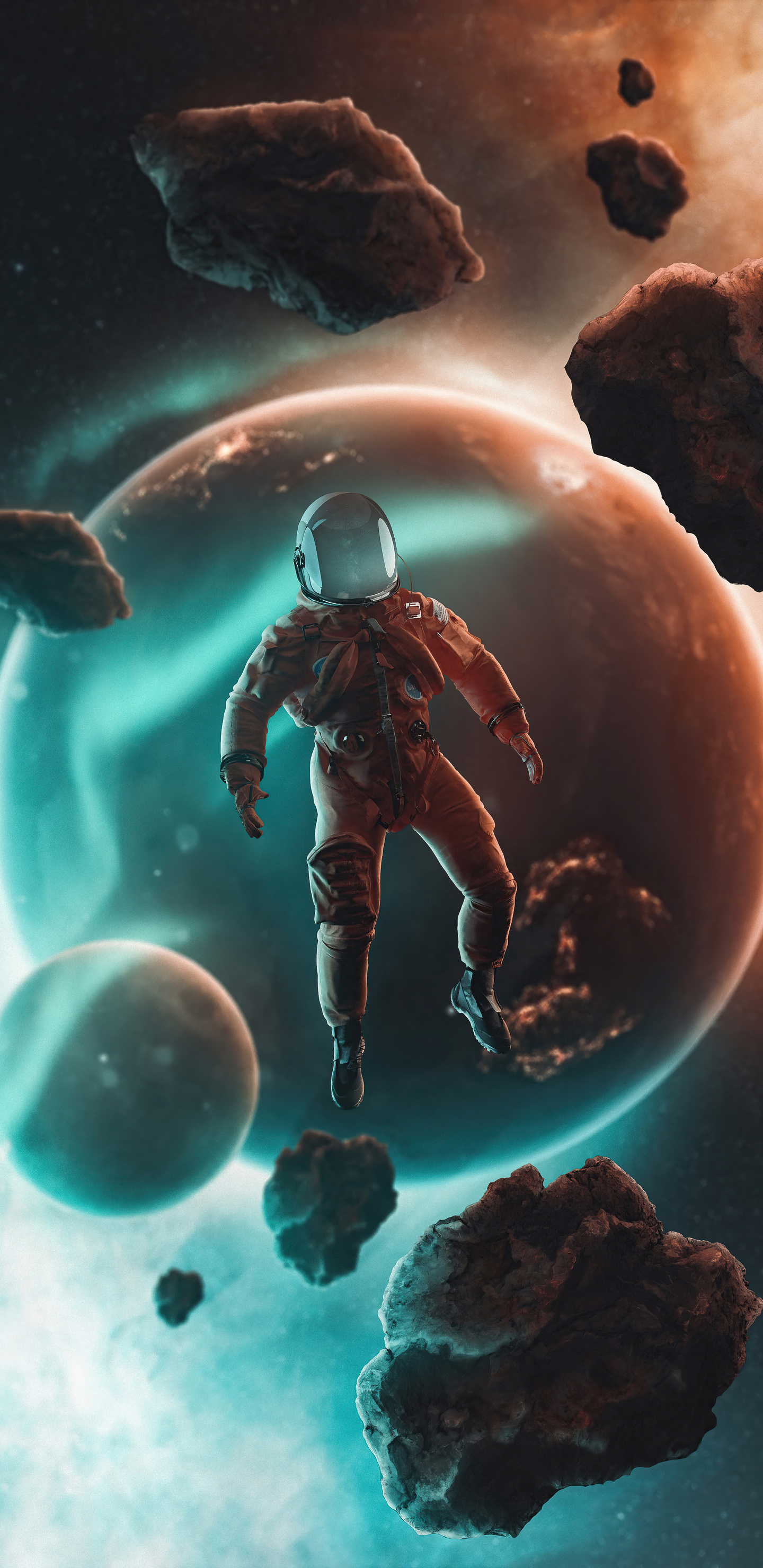 1440x2960 Astronaut Falling From Space To Earth Samsung Galaxy Note 9,8 ...