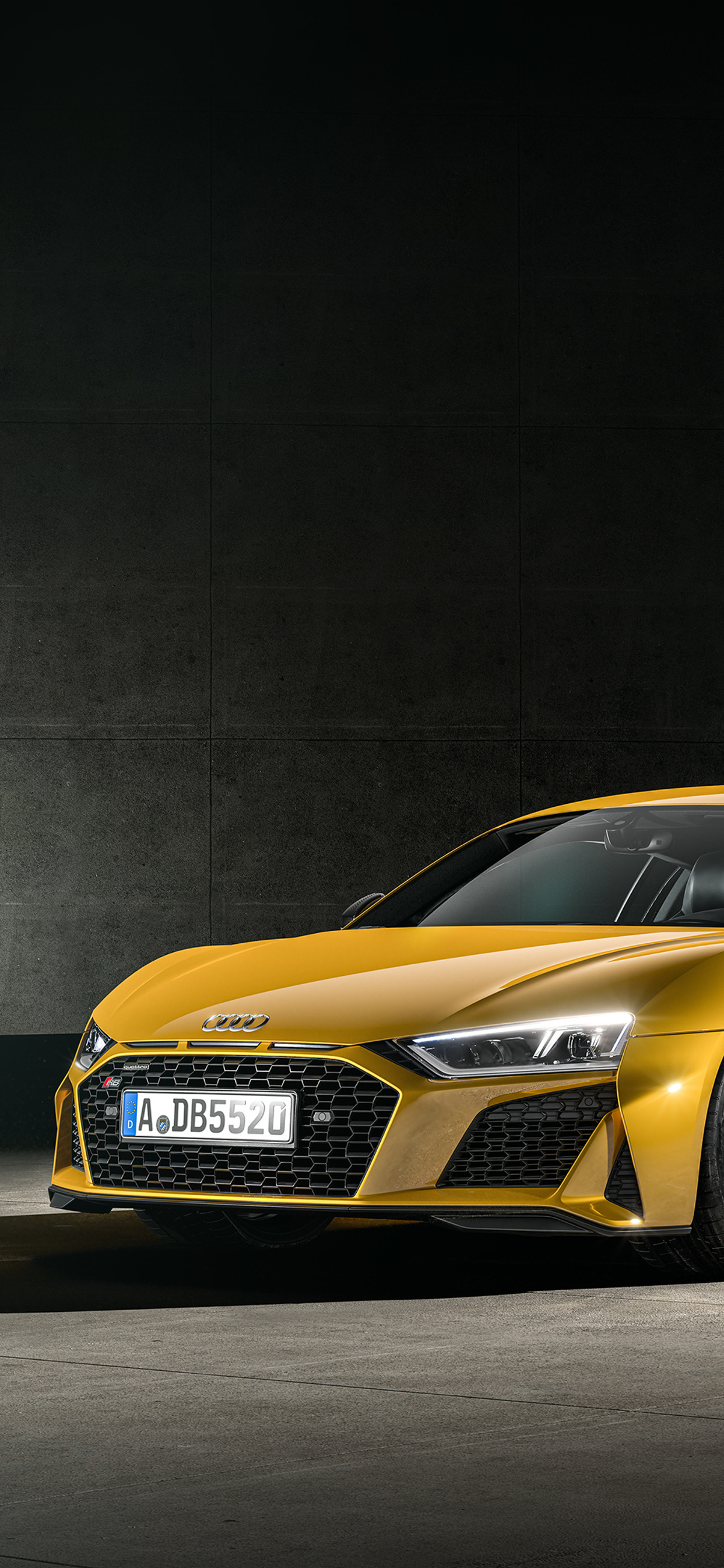 1242x2688 Audi R8 Yellow 4k Iphone XS MAX HD 4k Wallpapers, Images ...