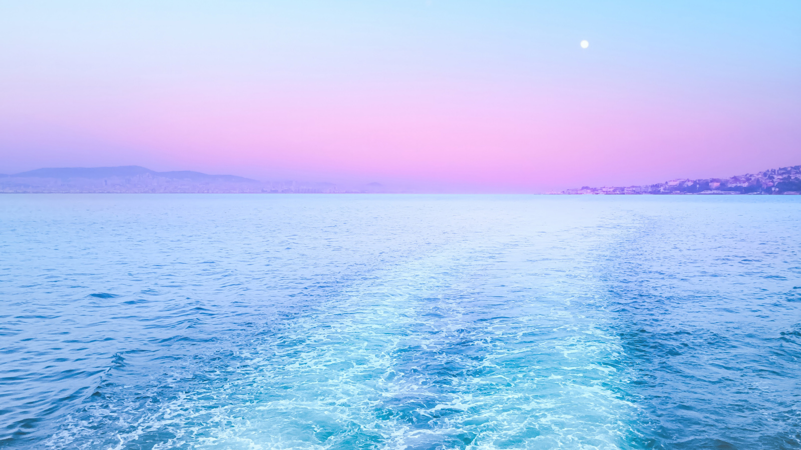 1600x900 Azure Horizons Captivating Hues Of Blue Landscape Wallpaper ...